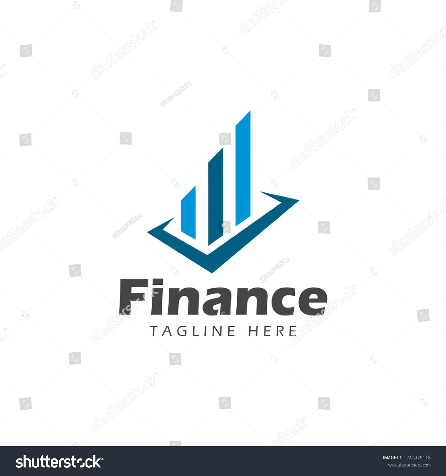 Finance Logo Template Stock Vector (Royalty Free) 1240476118 | Shutterstock