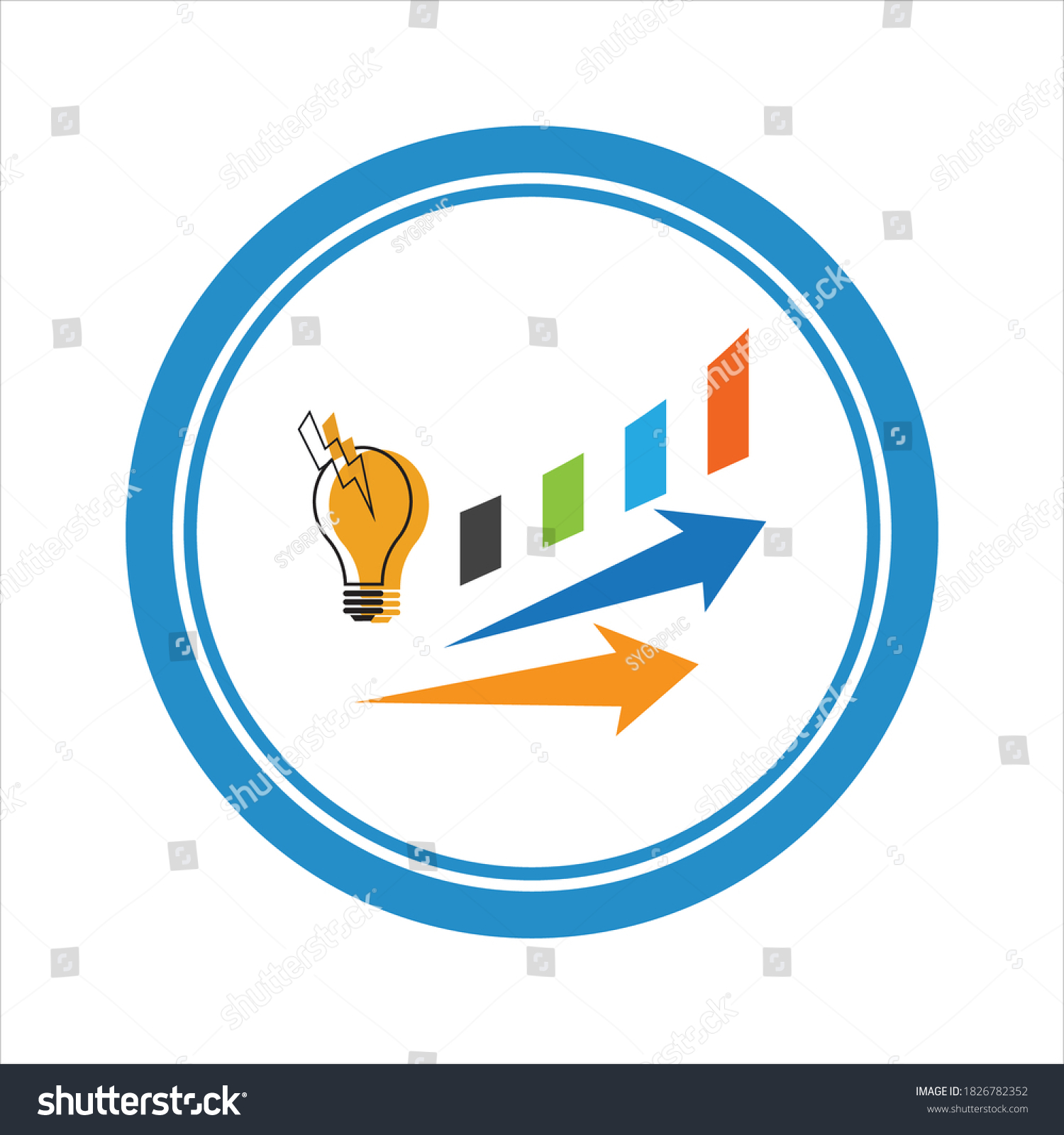 Finance Logo Vector Illustration Design Template Stock Vector (Royalty ...