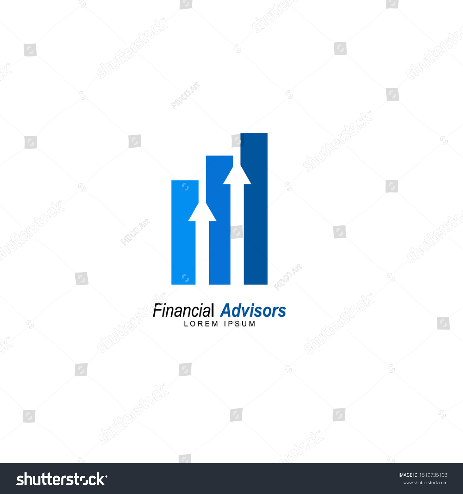 Financial Advisors Logo Design Template Vector Stock Vector (Royalty ...