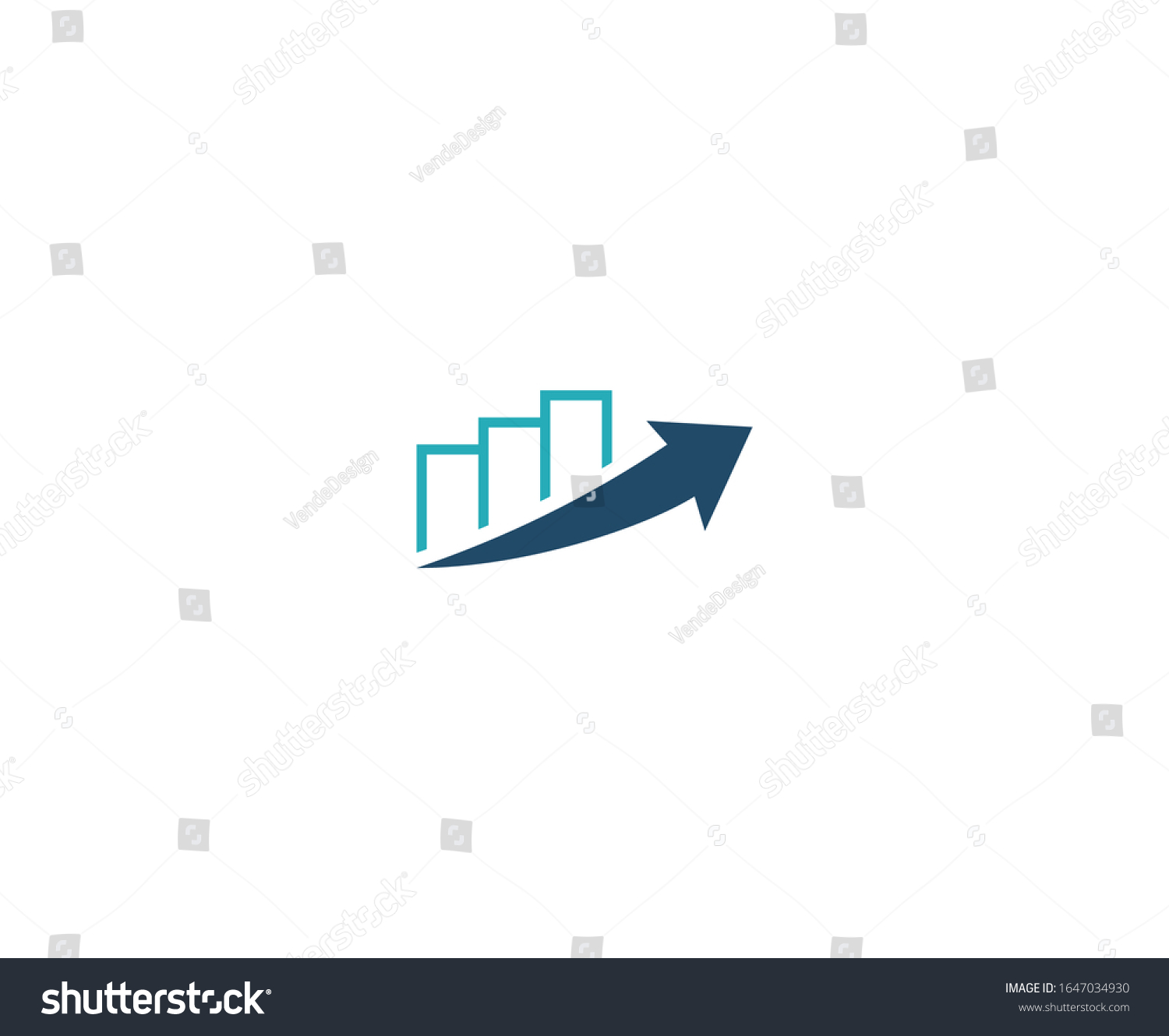 Financial Arrow Chart Logo Vector Icon Stock Vector (Royalty Free ...