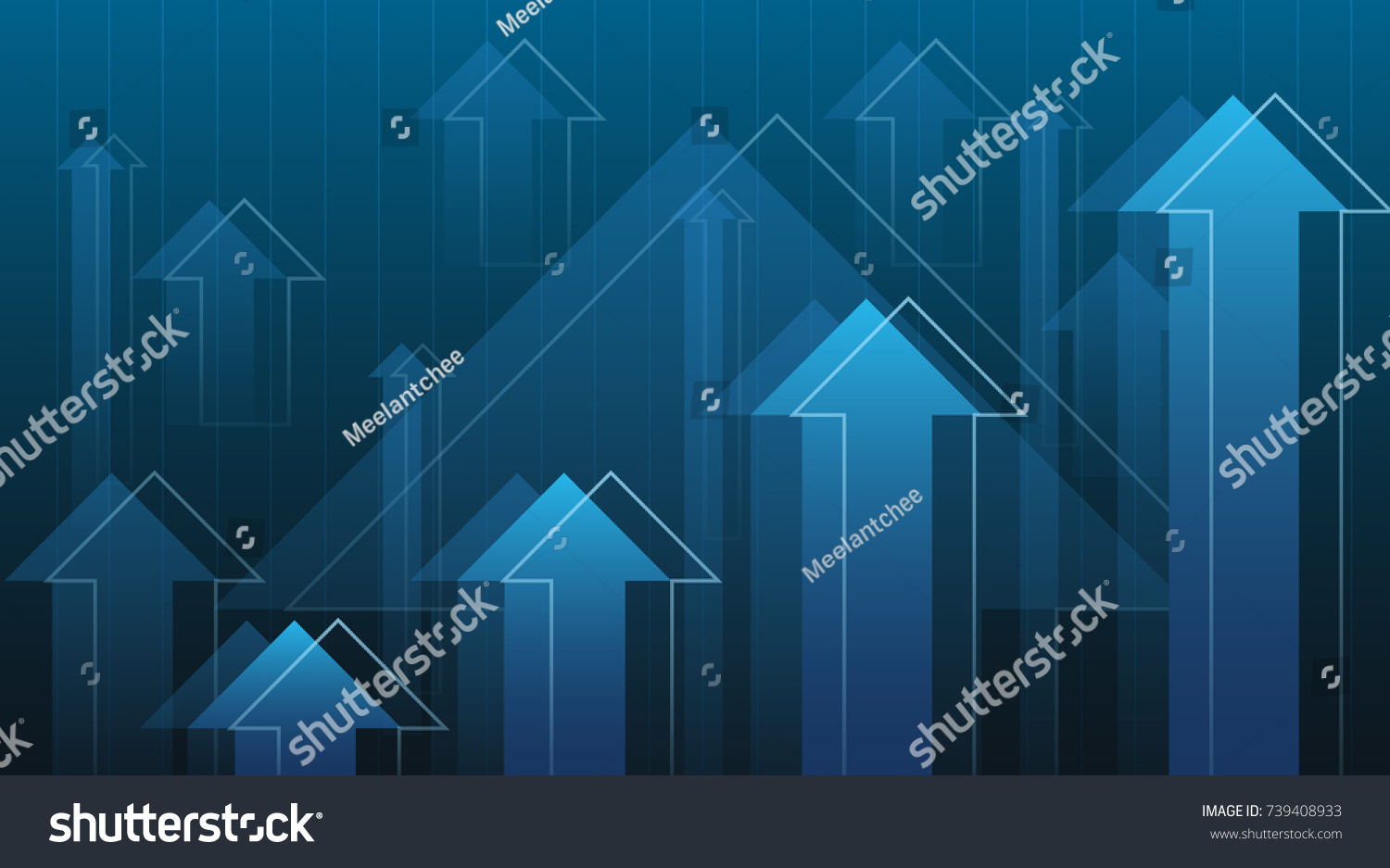 Financial Arrow Graphs Stock Vector (Royalty Free) 739408933 | Shutterstock