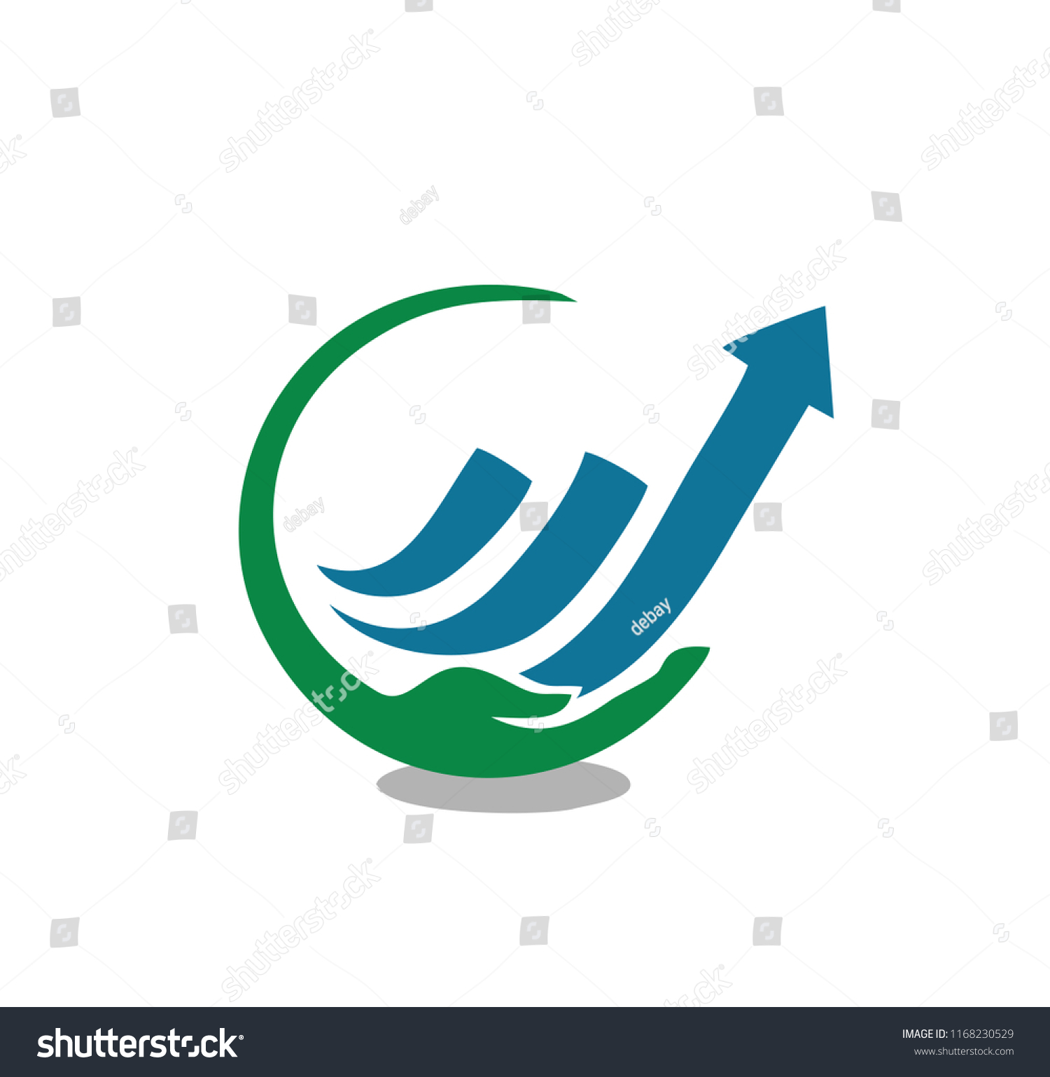 Financial Growth Vector Stock Vector (Royalty Free) 1168230529 ...