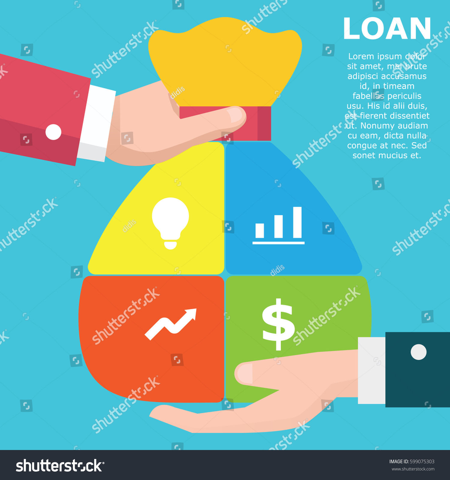 Financial Infographic Stock Vector (Royalty Free) 599075303 | Shutterstock