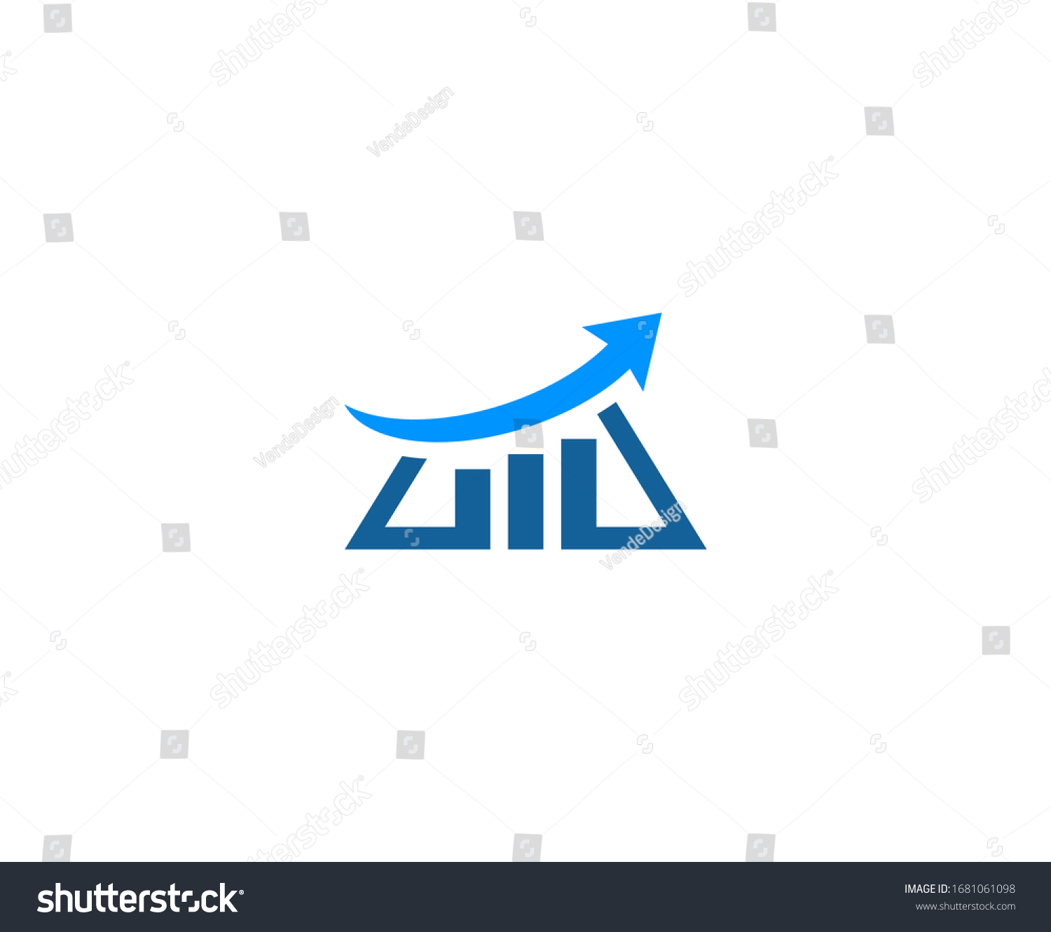 Financial Logo Arrow Chart Vector Icon Stock Vector (Royalty Free ...
