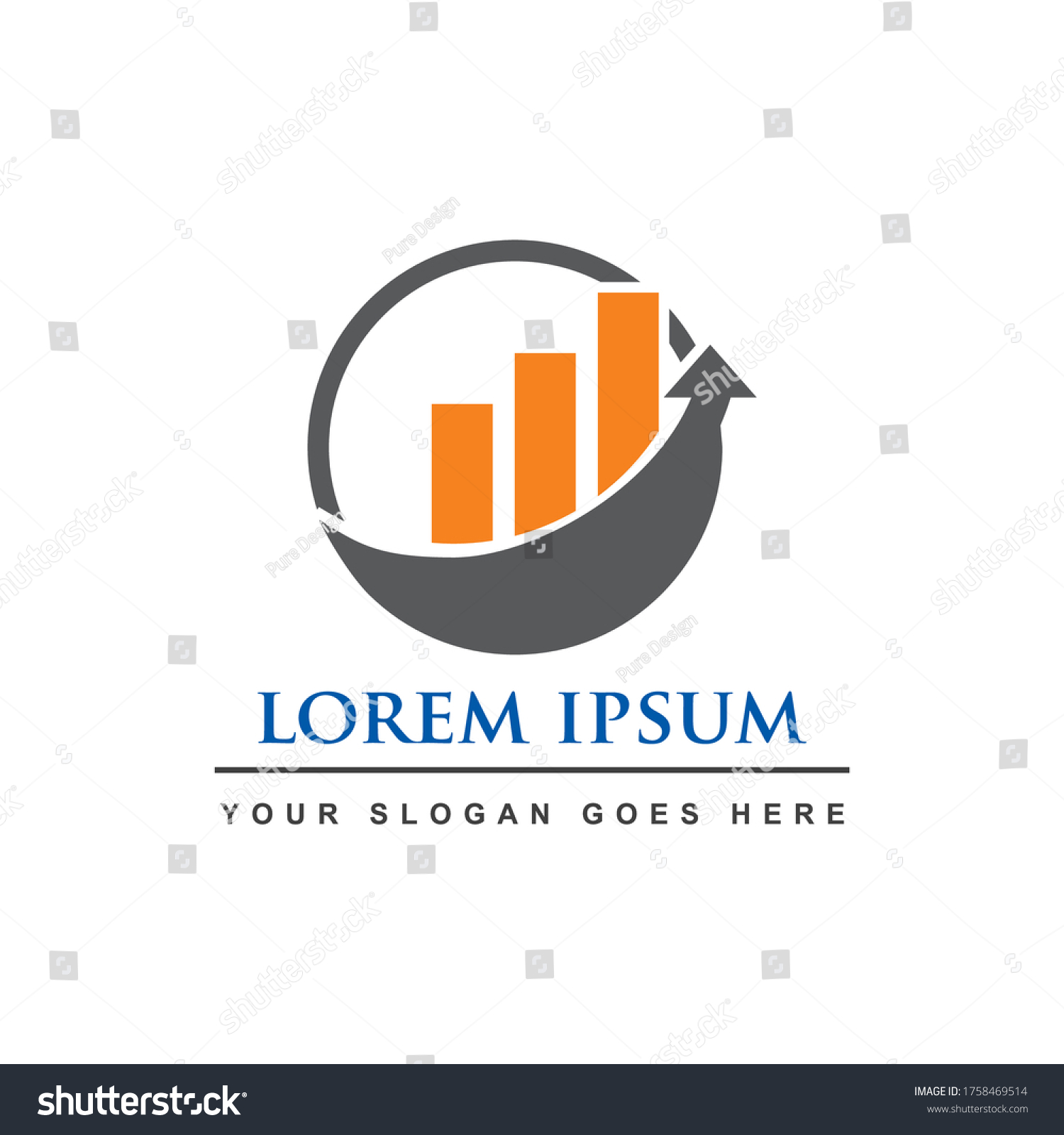 Financial Logo Graph Logo Vector: เวกเตอร์สต็อก (ปลอดค่าลิขสิทธิ์ ...