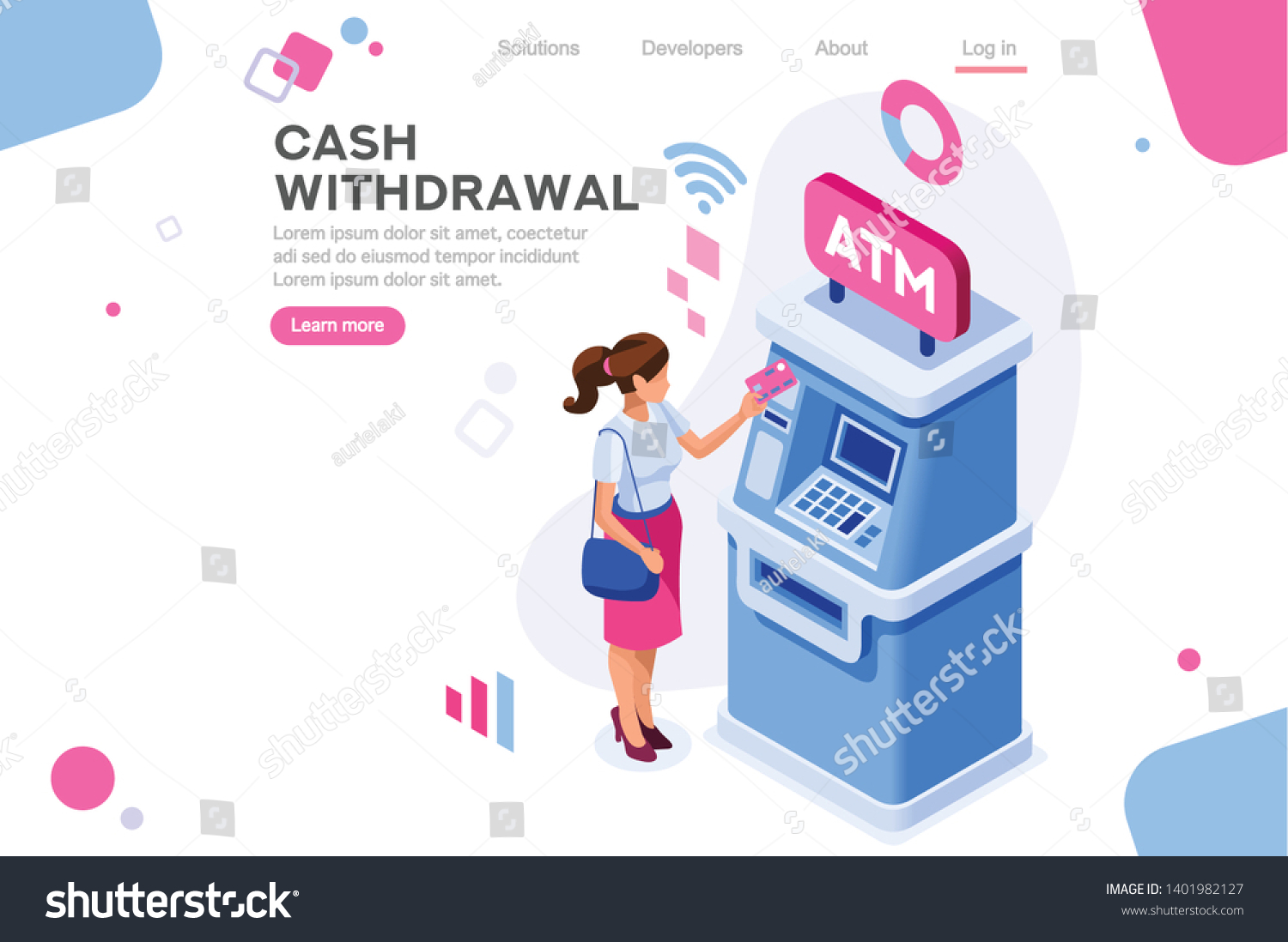 Dinero financiero, retiro de efectivo. Cola: vector de stock (libre de ... Dinero financiero, retiro de efectivo. Cola: vector de stock (libre de ...