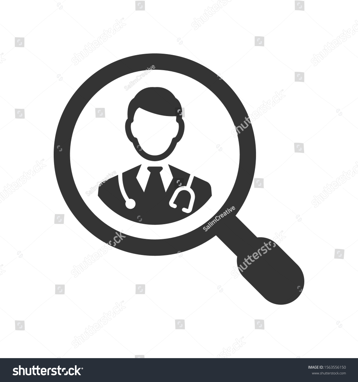 Find Doctor Icon Vector Graphics Stock Vector (Royalty Free) 1563556150
