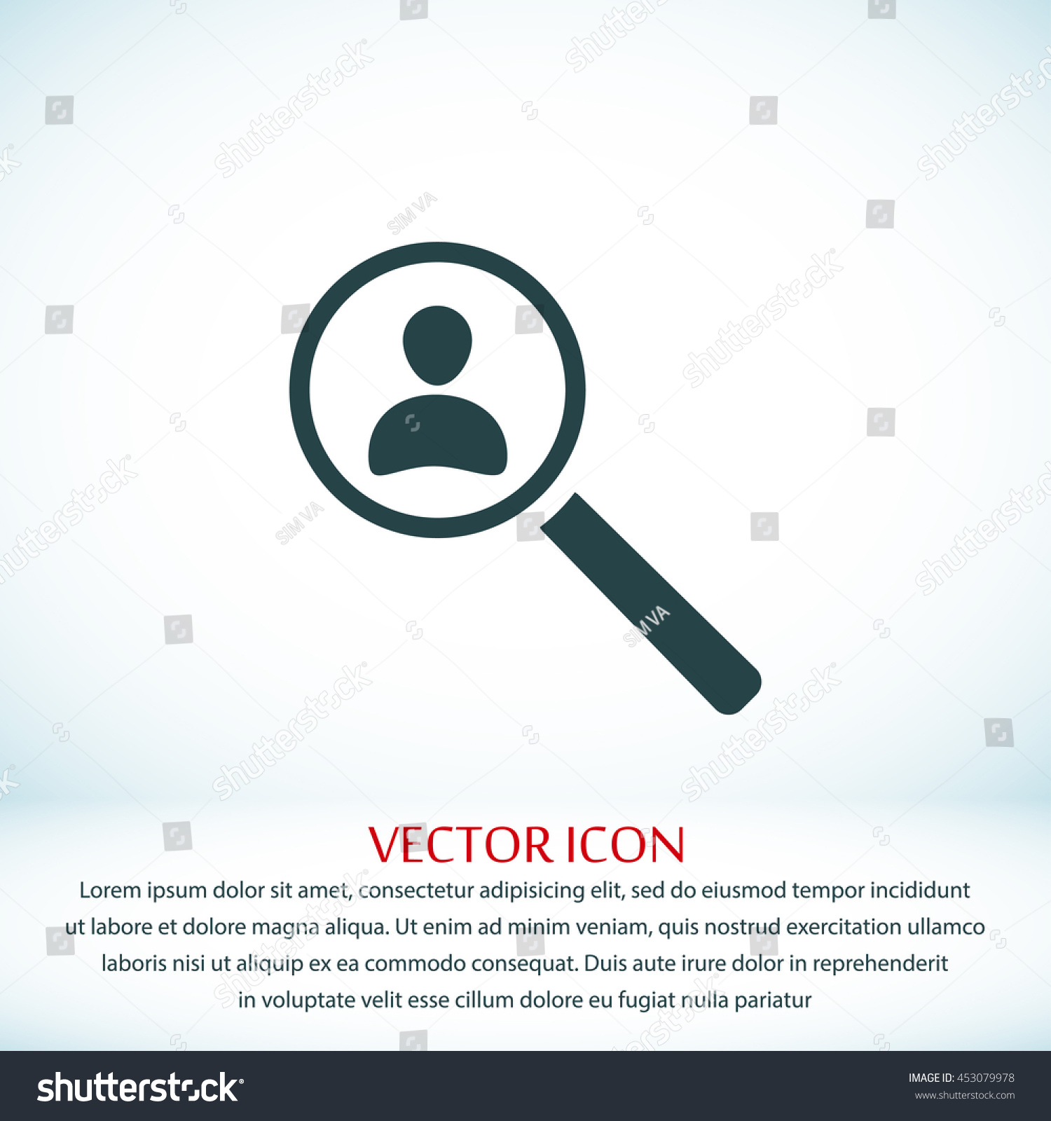 Find People Icon Stock Vector (Royalty Free) 453079978 | Shutterstock
