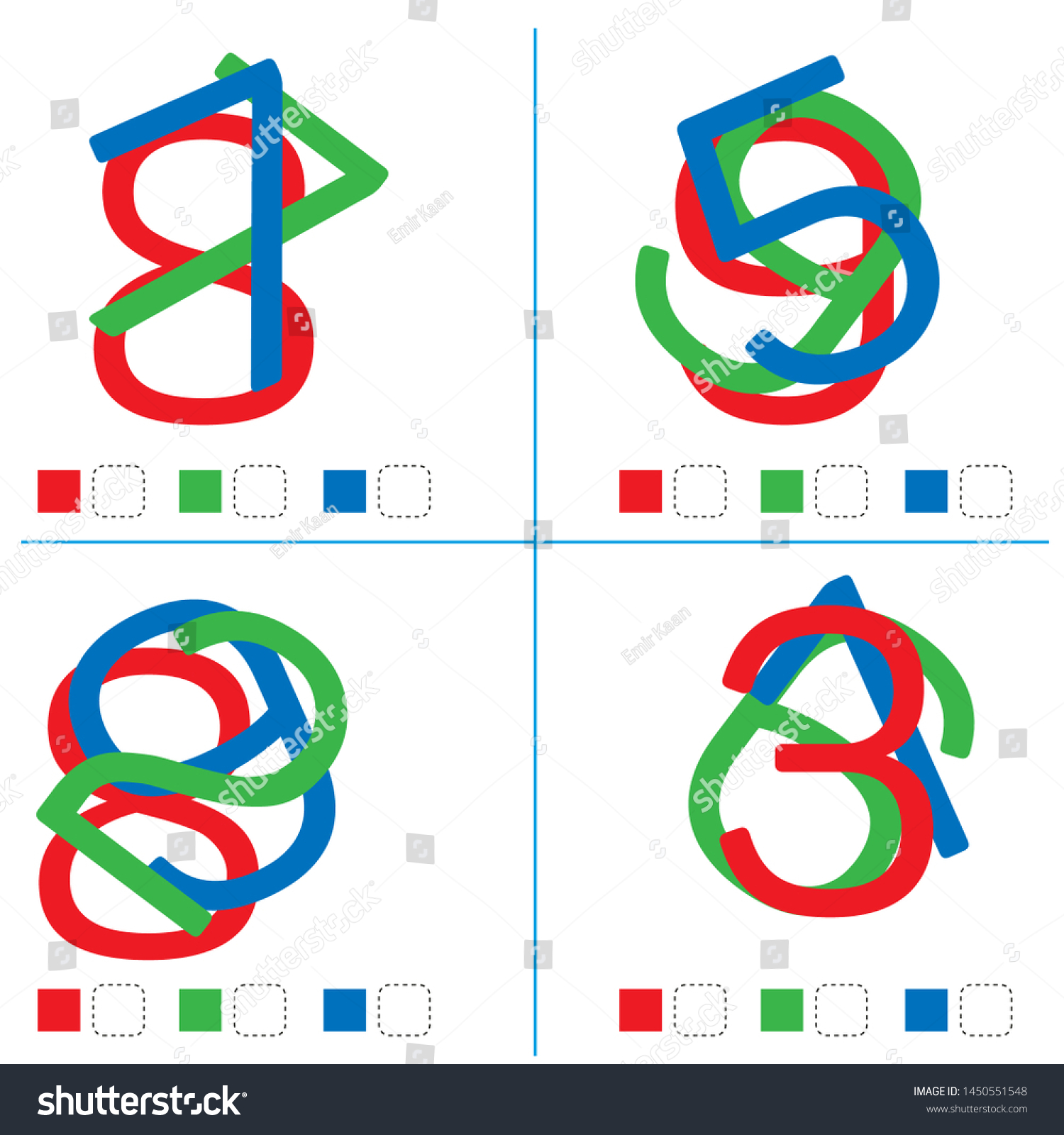 Find Hidden Number Vector: vector de stock (libre de regalías ...