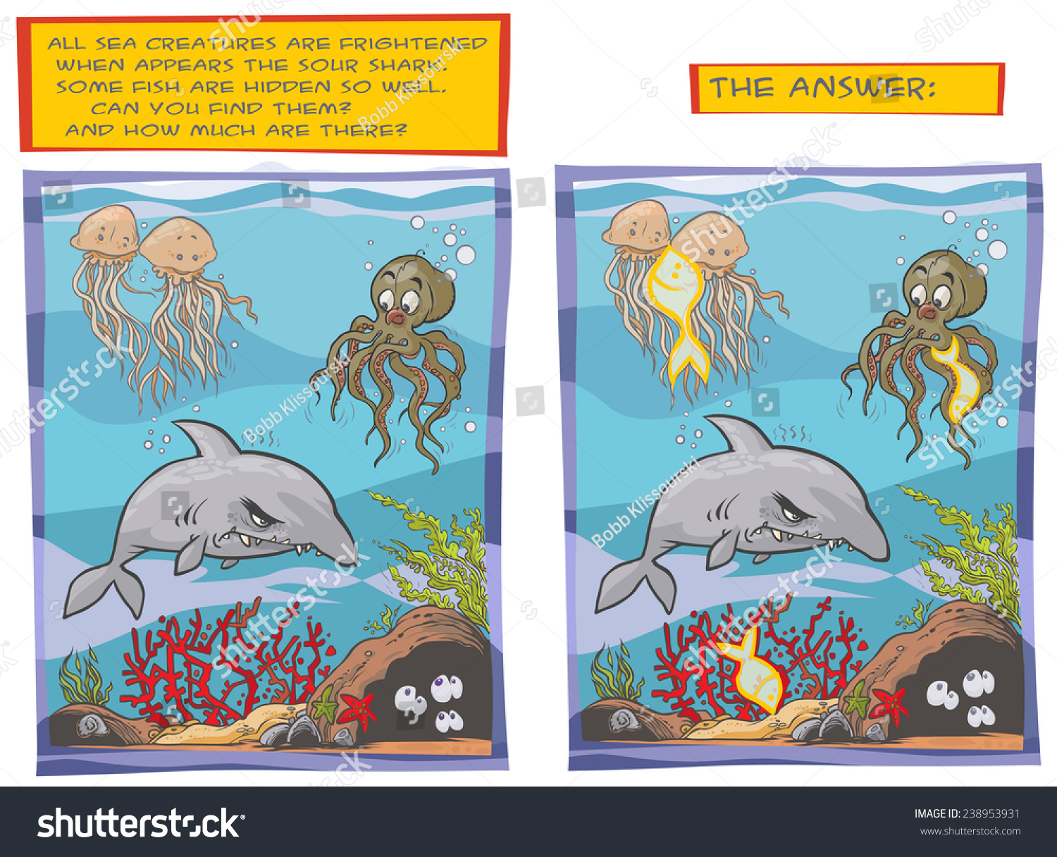 Find Hidden Objects Visual Game Answer Stock Vector (Royalty Free ...