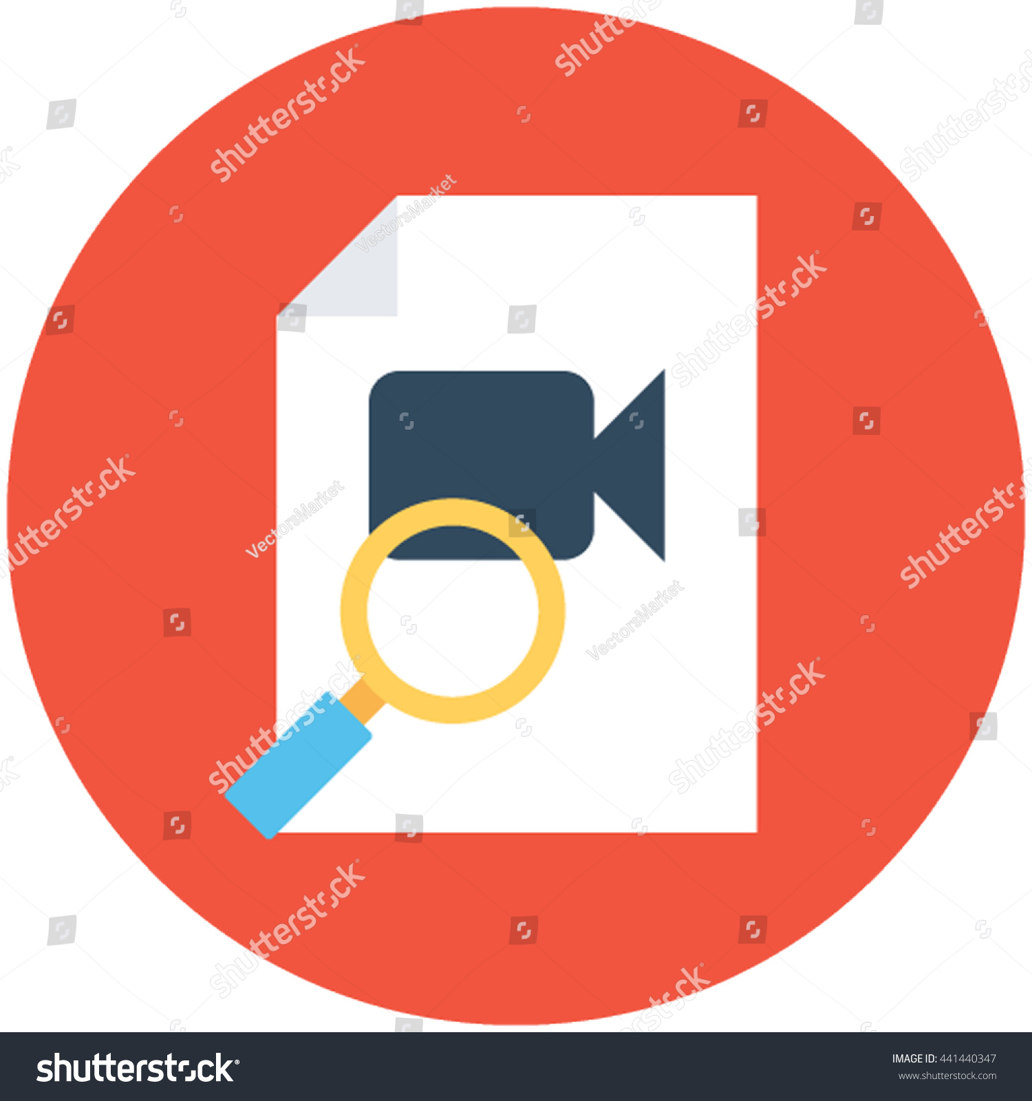 Find Video File Vector Icon Stock Vector (Royalty Free) 441440347 ...