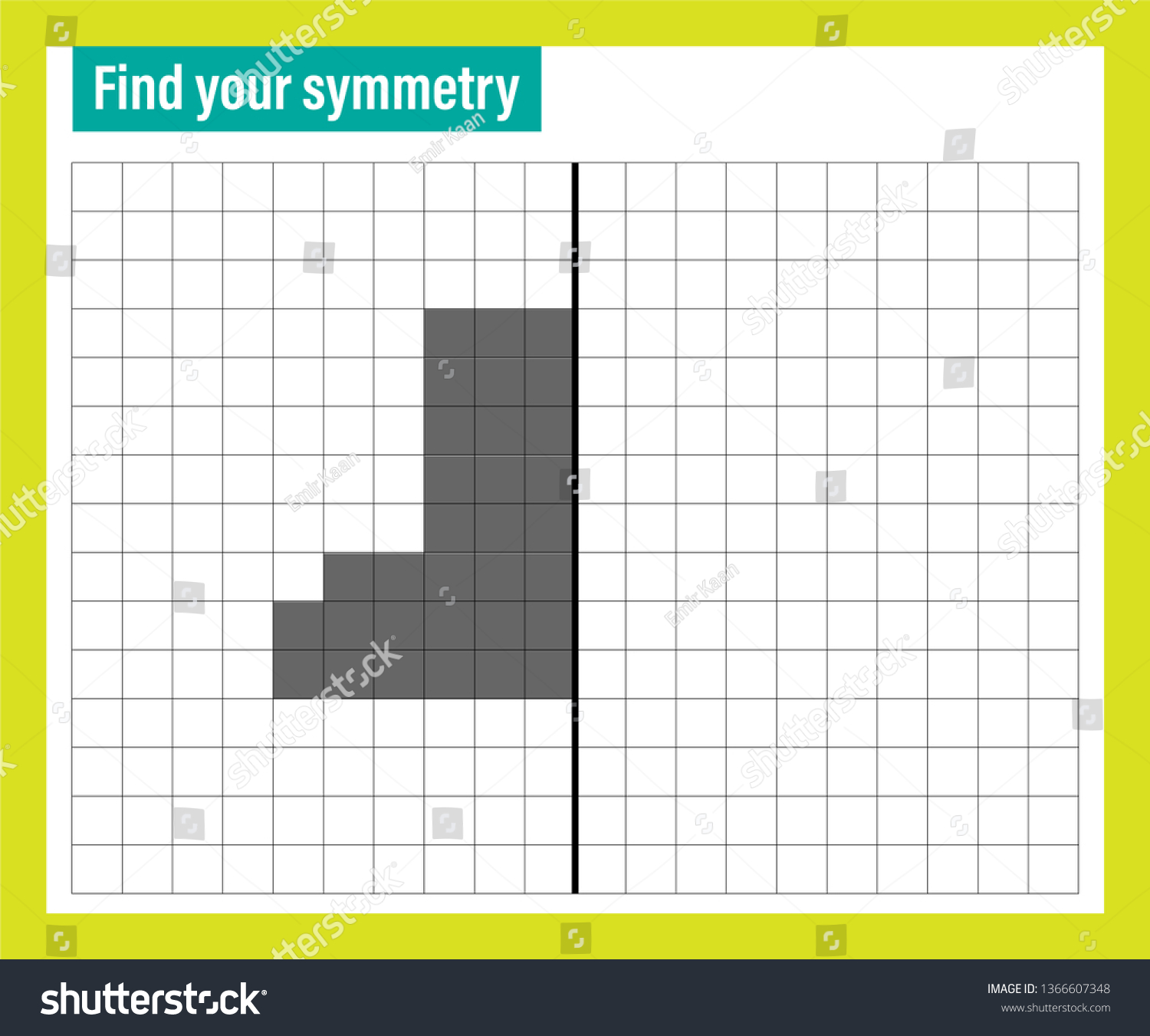 Find Your Symmetry Vector Stock Vector (Royalty Free) 1366607348 ...