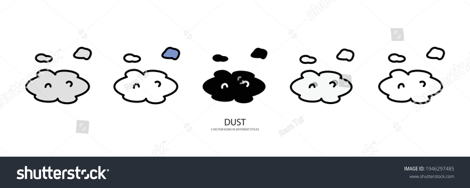 Fine Powder Vector Type Icon Stock Vector (Royalty Free) 1946297485