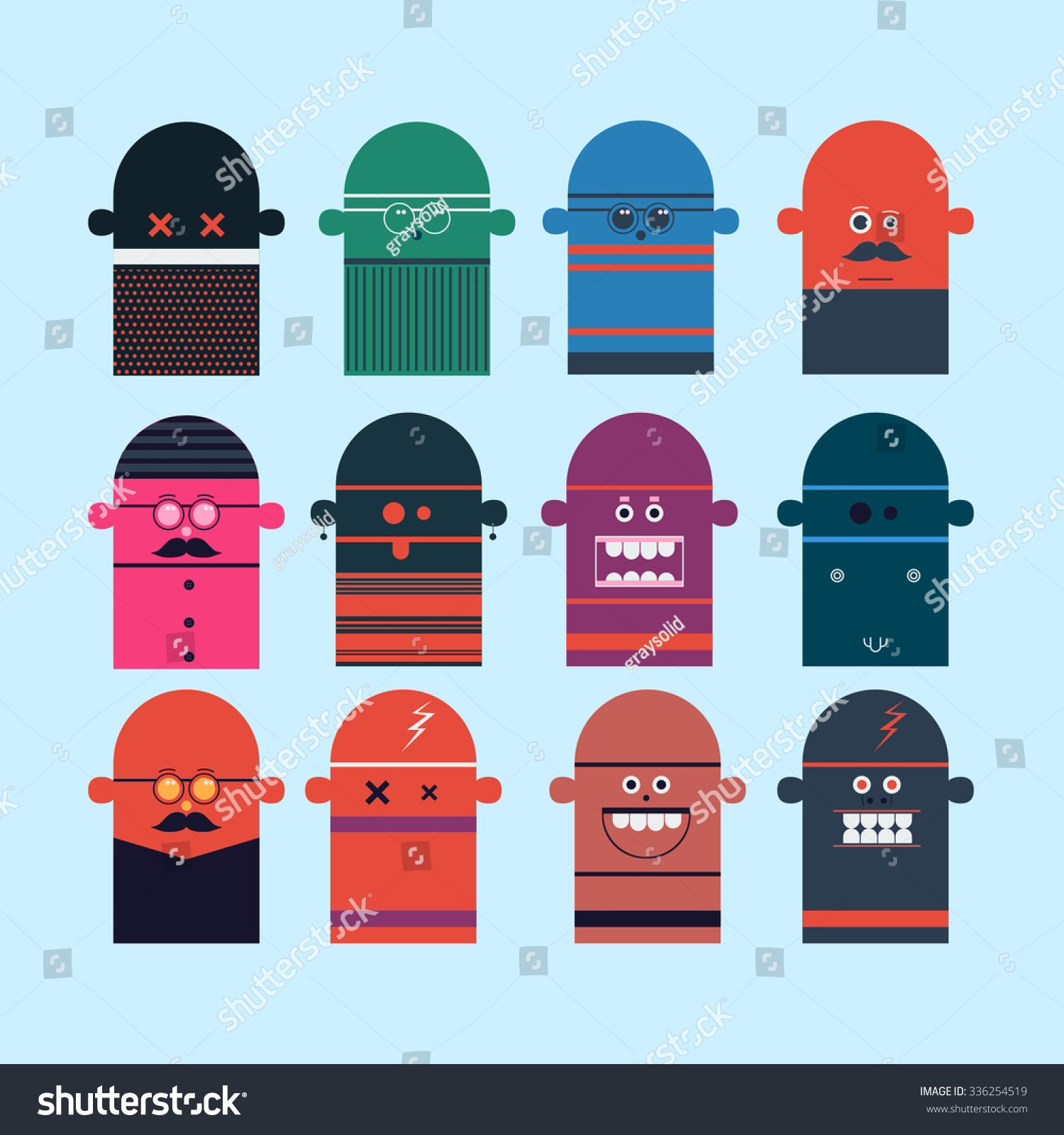 Finger Characters Stock Vector (Royalty Free) 336254519 | Shutterstock