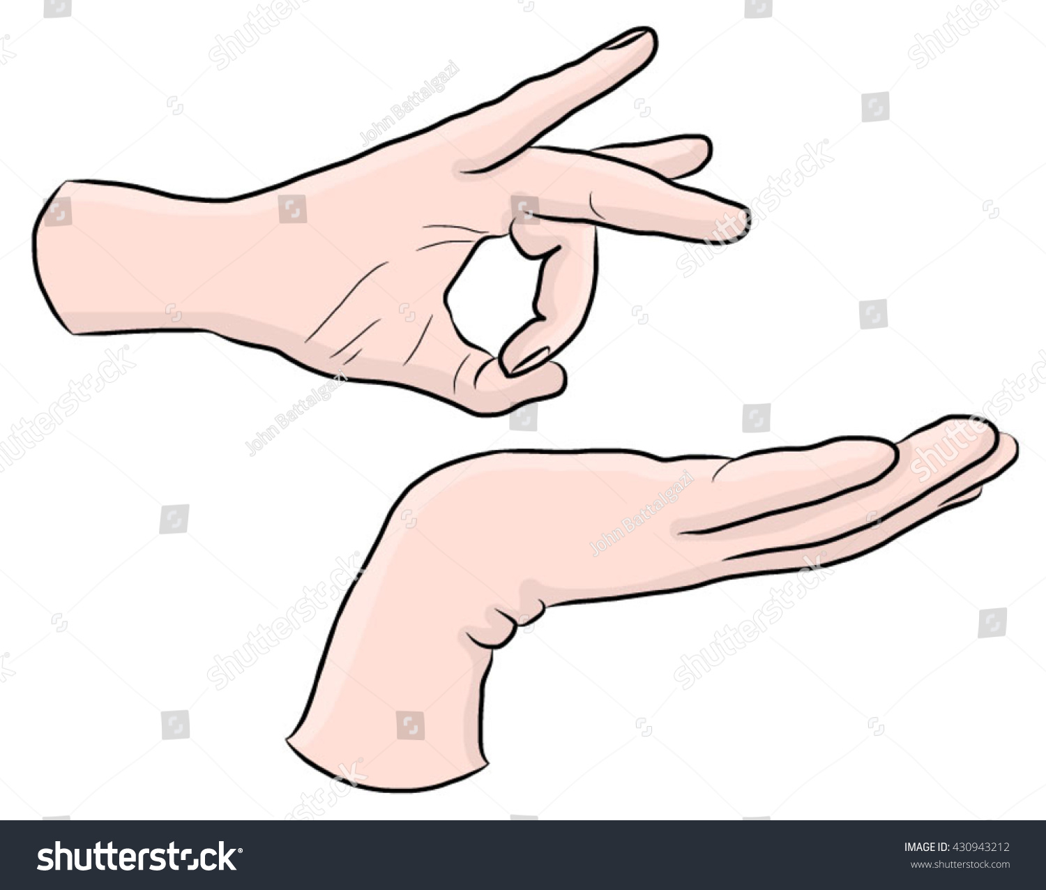 Finger Flick Hand Vector: เวกเตอร์สต็อก (ปลอดค่าลิขสิทธิ์) 430943212 ...