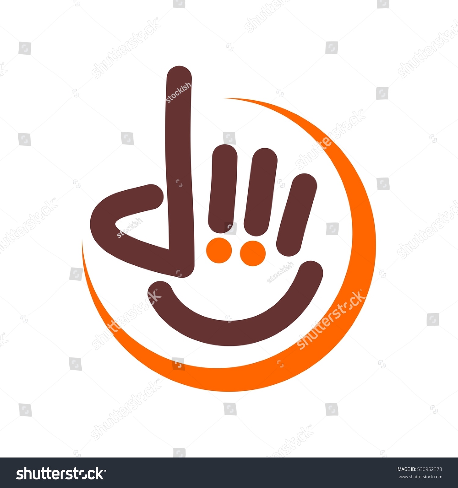 Finger Logo Vector: vector de stock (libre de regalías) 530952373 ...