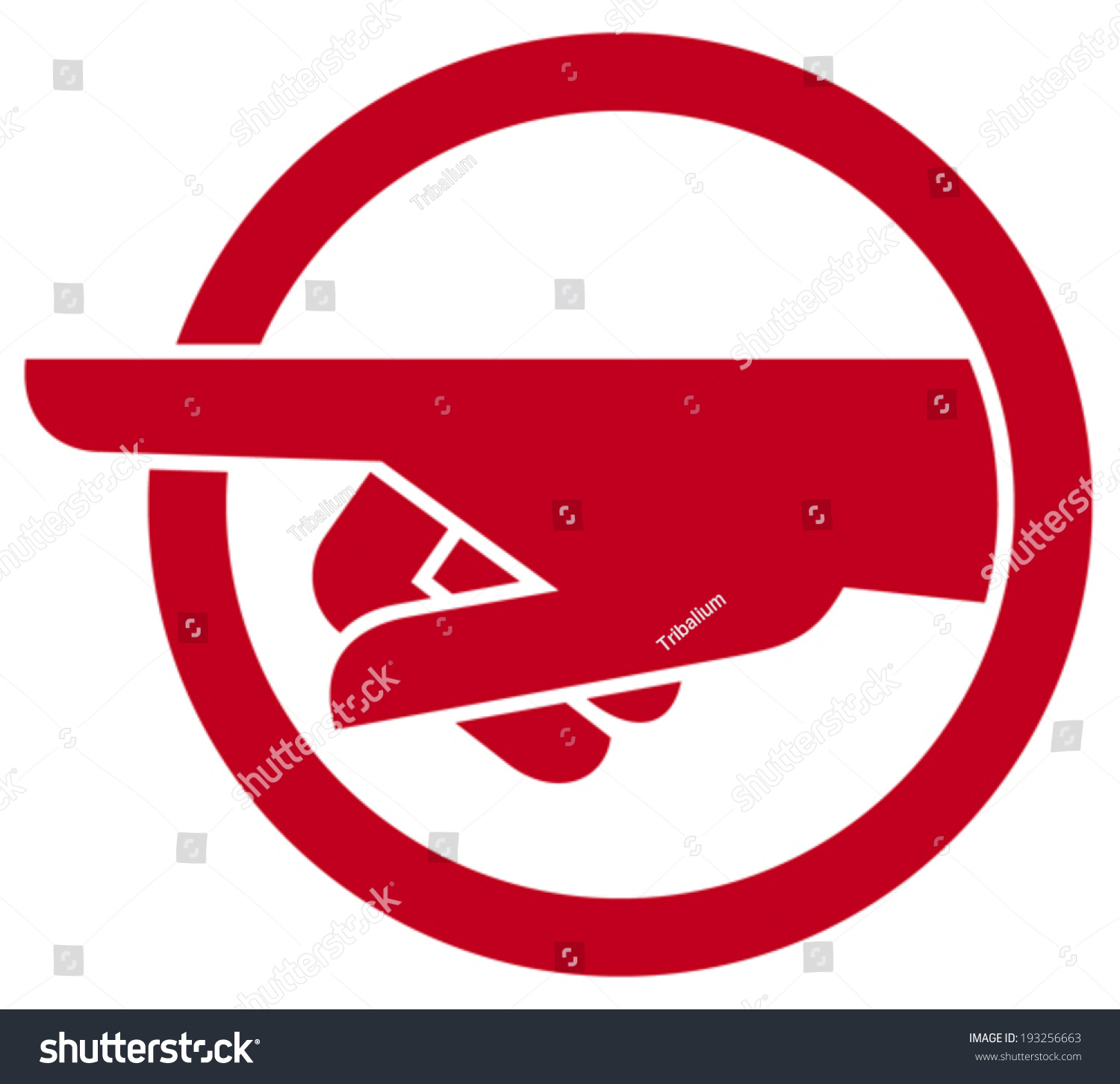Finger Pointing Symbol Stock Vector (Royalty Free) 193256663 | Shutterstock