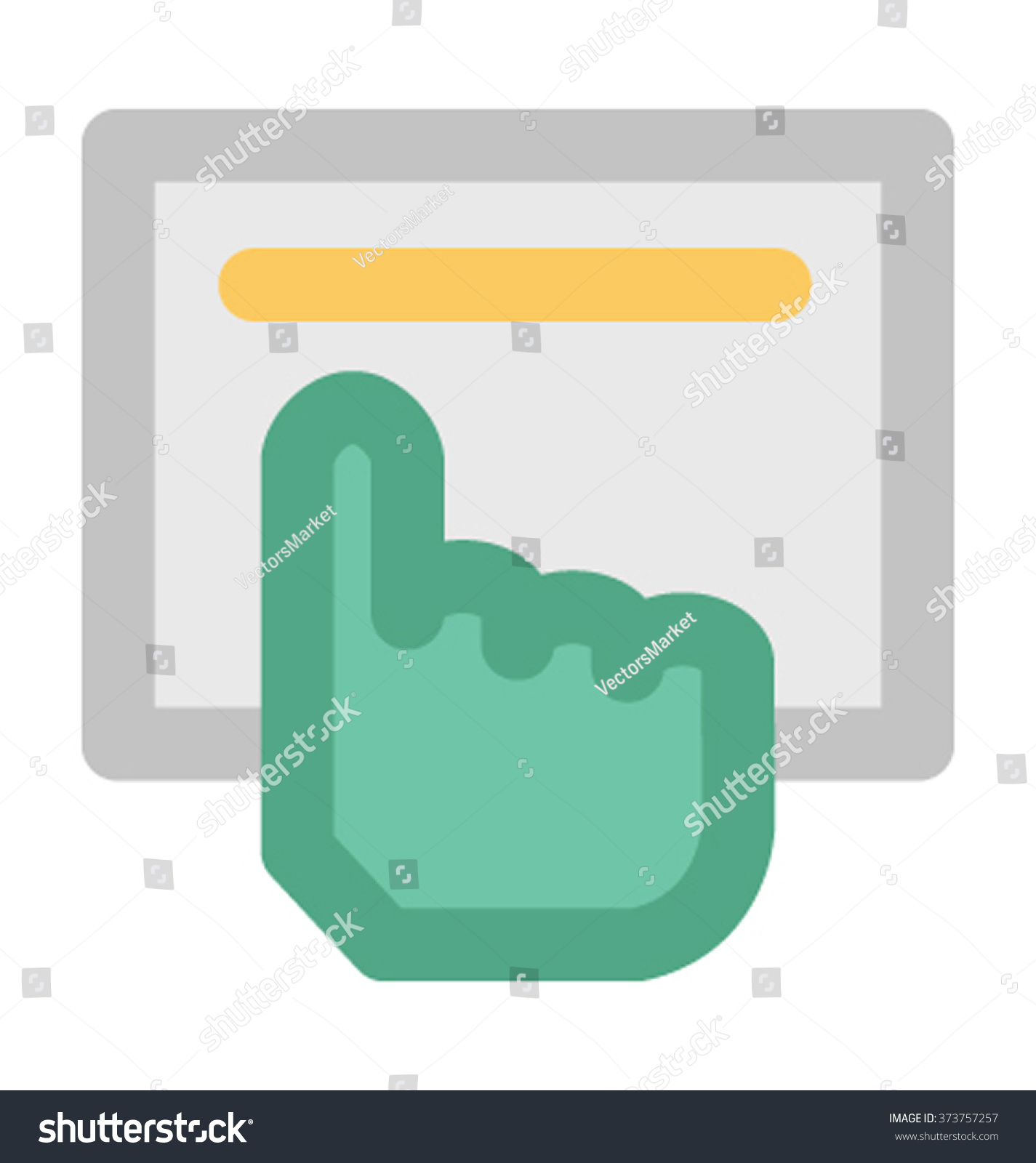 Finger Pointing Vector Illustration: vector de stock (libre de regalías ...