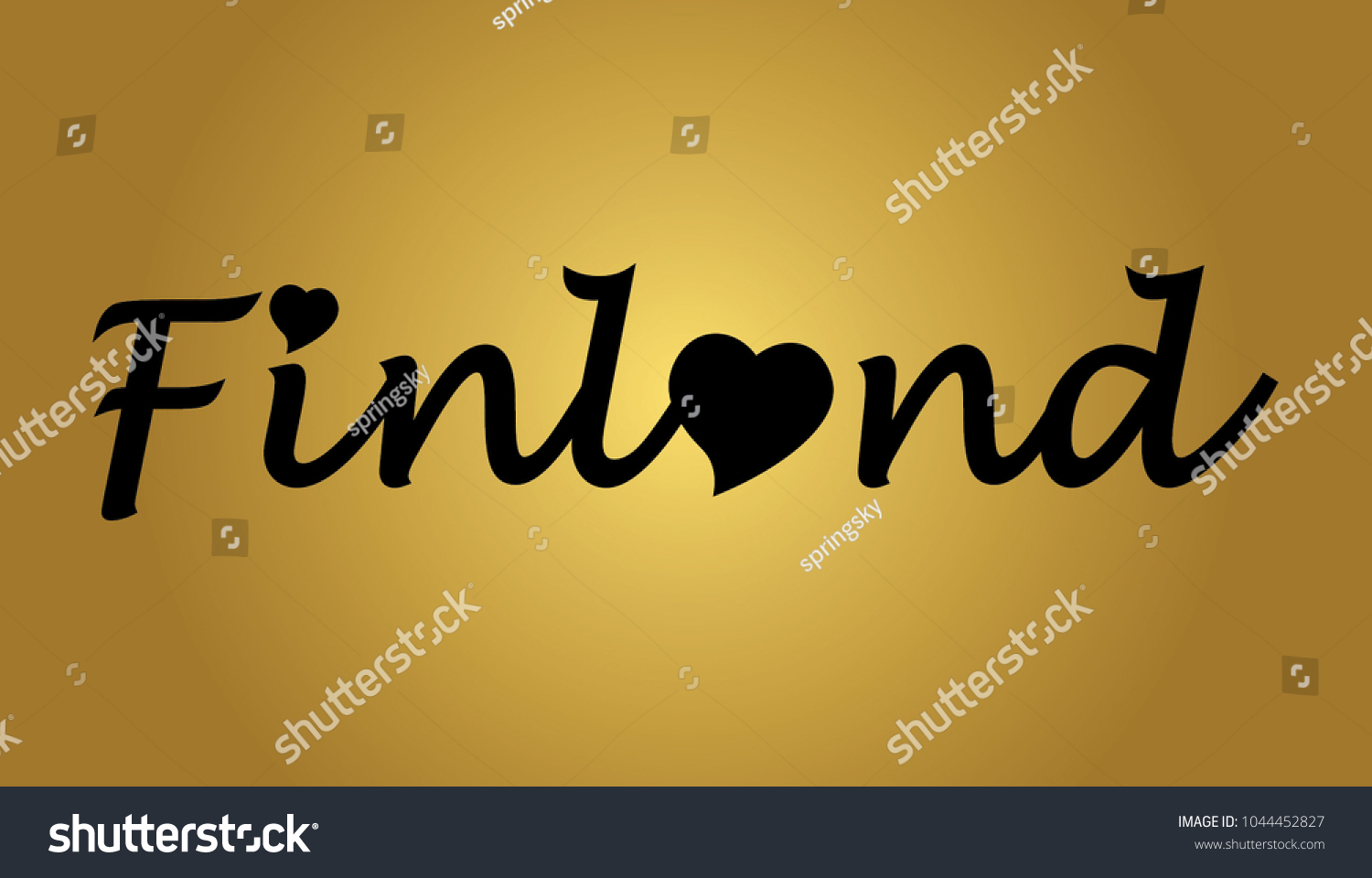 Finland Logo Type Writing Stock Vector (Royalty Free) 1044452827 ...