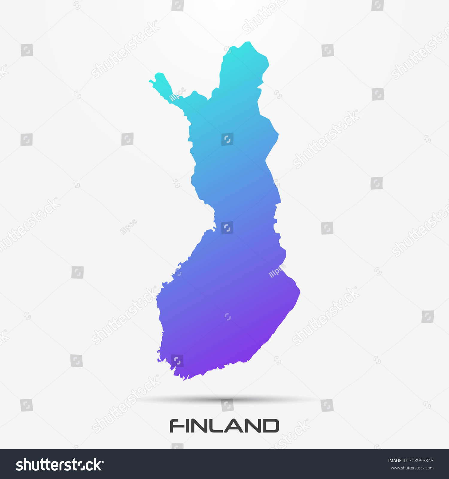 Finland Mapborder Purpleturquoise Gradient Vector Illustration Stock ... Finland Mapborder Purpleturquoise Gradient Vector Illustration Stock ...