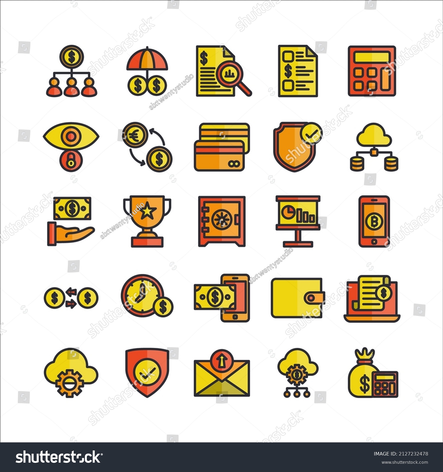 Fintech Icon Set Vector Flat Line Stock Vector (Royalty Free ... Fintech Icon Set Vector Flat Line Stock Vector (Royalty Free ...
