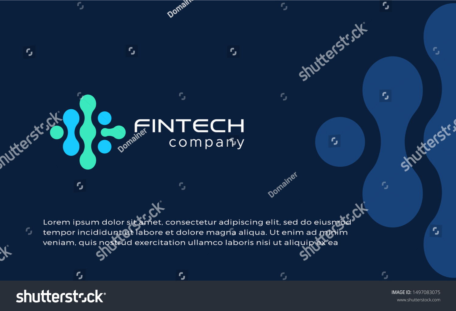 Fintech Vector Logo Modern Style 库存矢量图（免版税）1497083075 | Shutterstock