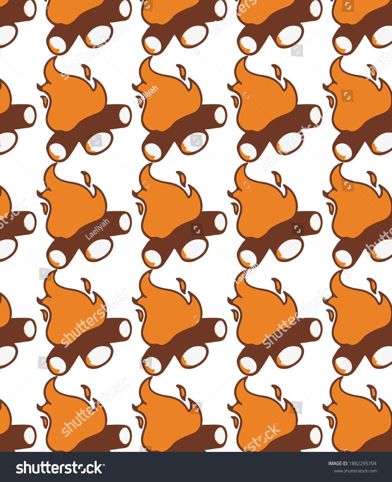 Fire Background Shortcut Icon Vector Illustrator เวกเตอร์สต็อก ปลอด
