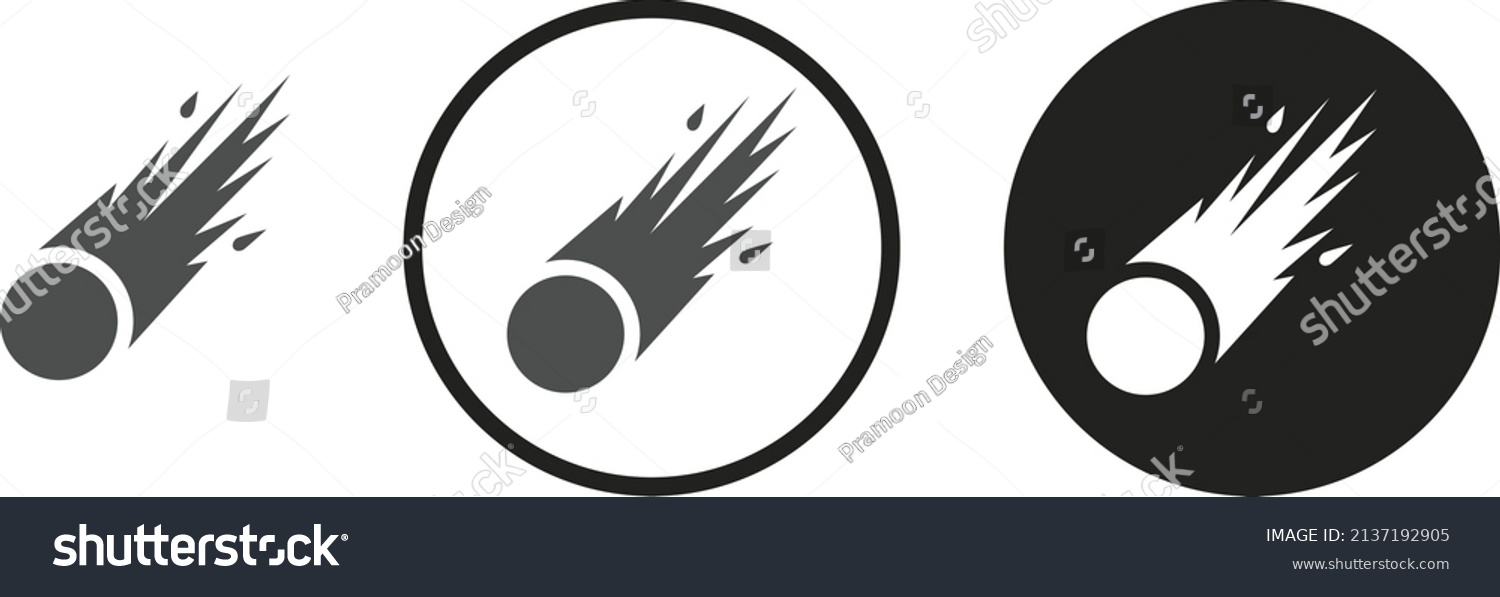 Fire Ball Icon Web Icon Set Stock Vector (Royalty Free) 2137192905 ...