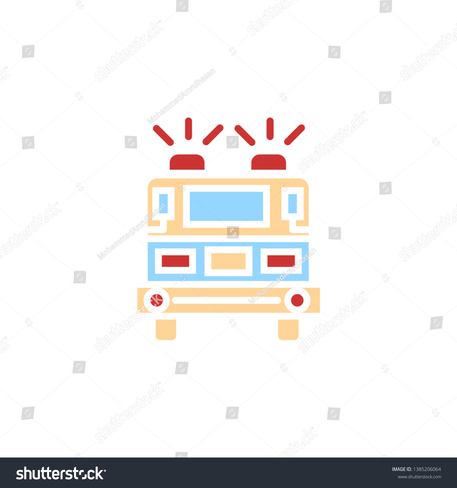 Fire Brigade Icon Vector Sign Symbol Stock Vector (Royalty Free ...