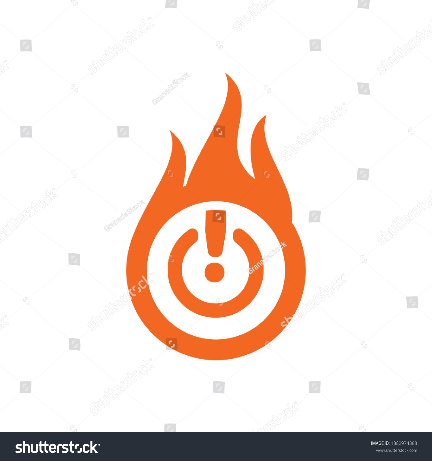 Fire Burn Logo Design Template 스톡 벡터(로열티 프리) 1382974388 | Shutterstock