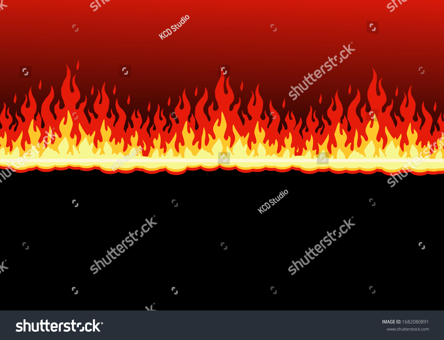 Fire Burning Background Graphic Design Stock Vector (Royalty Free ...