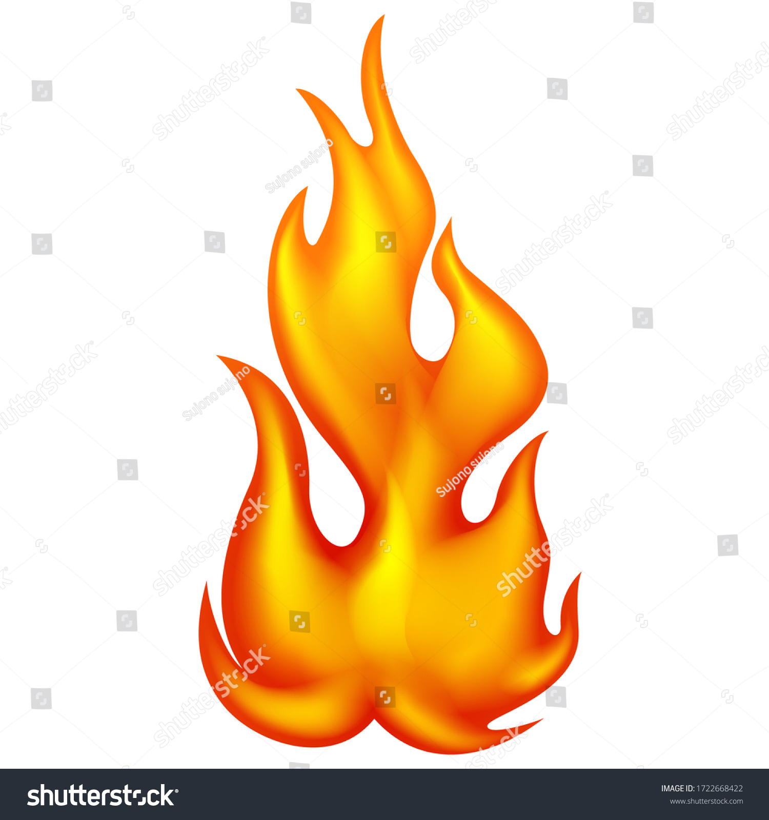 Illustration Vectorielle De Dessin De Feu : image vectorielle de stock ...