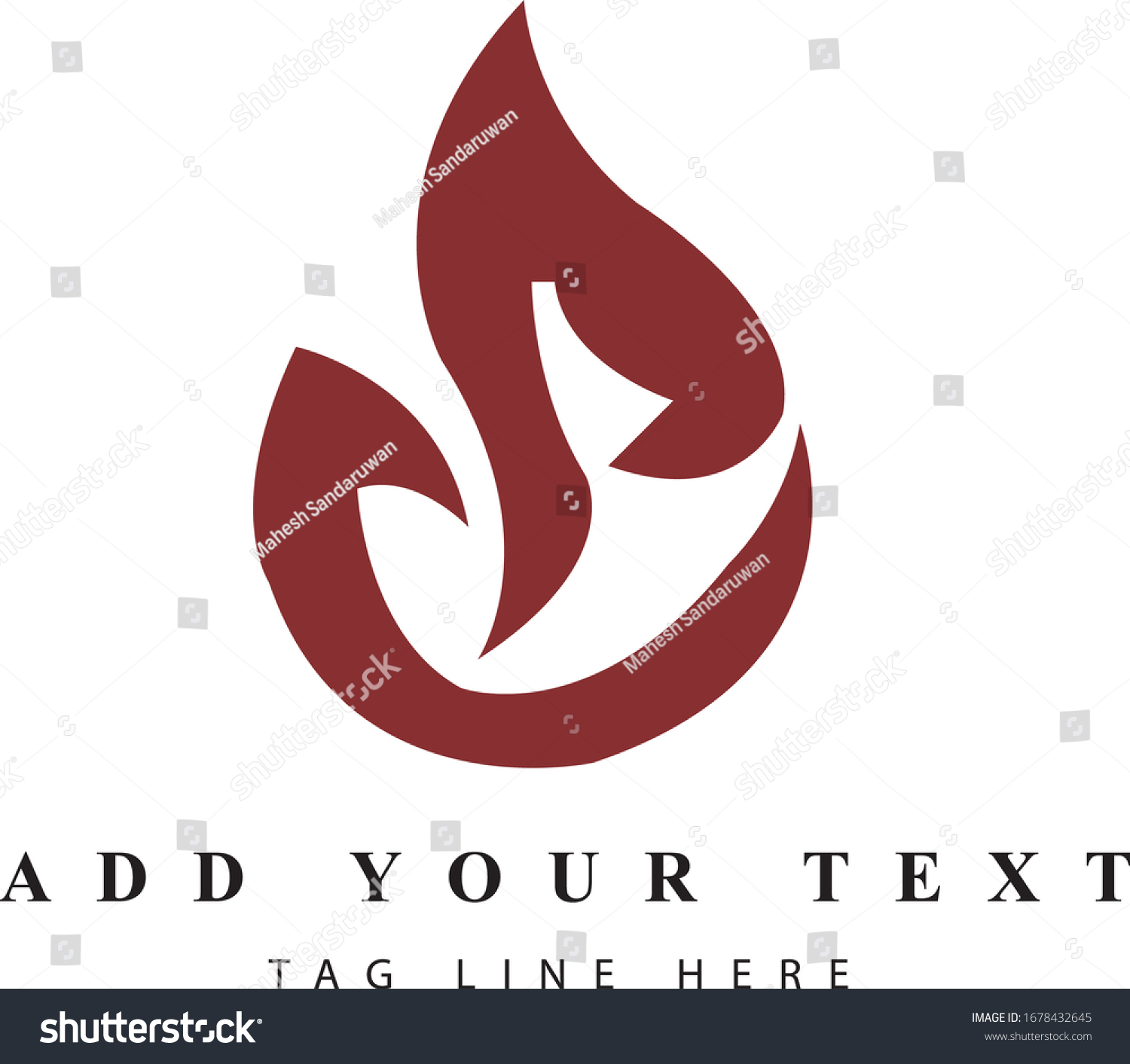 Fire Creative Logo Design Vector Art Stock Vector (Royalty Free ...