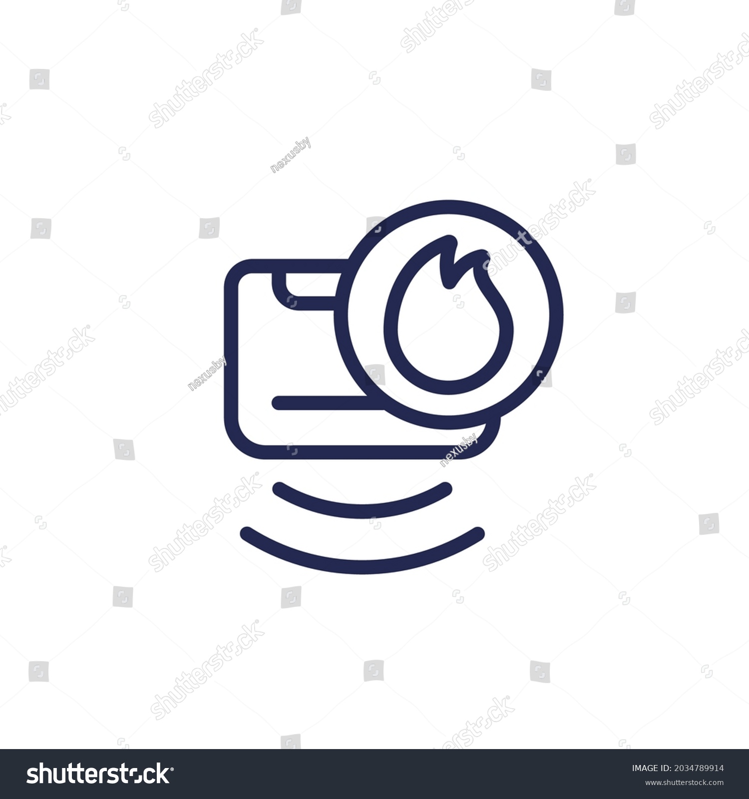 3,678 Fire detector icon 图片、库存照片和矢量图 | Shutterstock