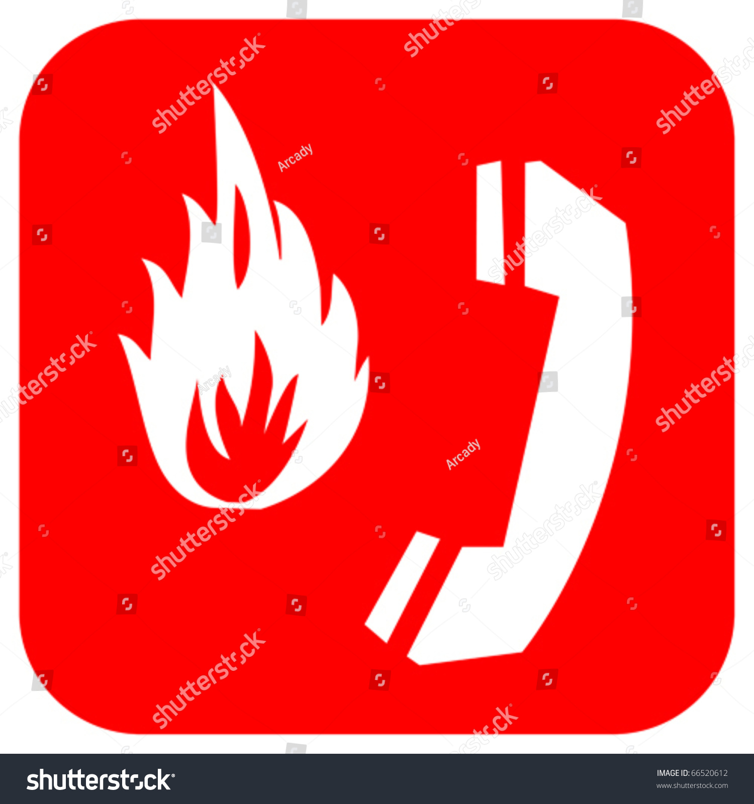 Fire Emergency Logo Stock Vector 66520612 - Shutterstock