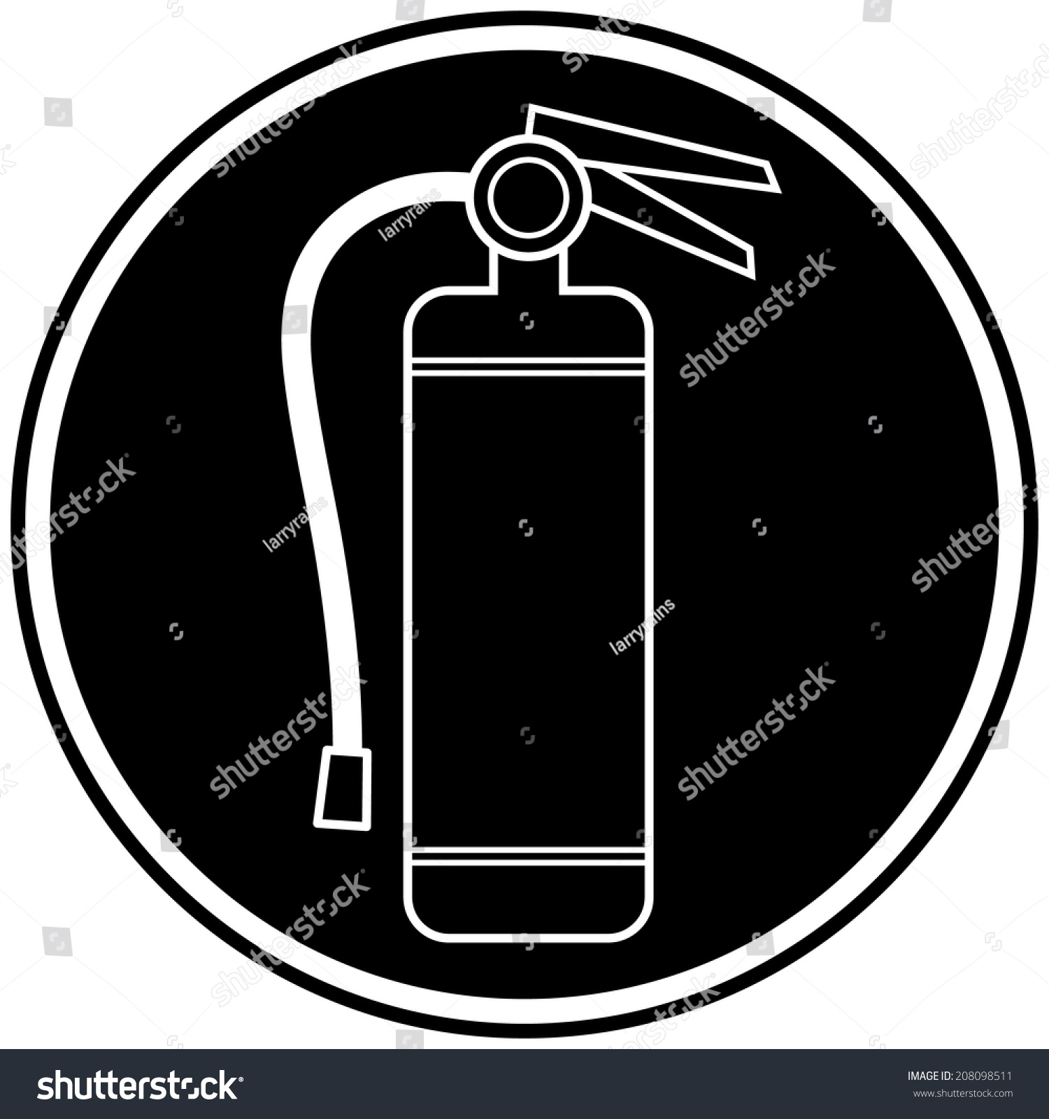 Fire Extinguisher Symbol Stock Vector (Royalty Free) 208098511 ...