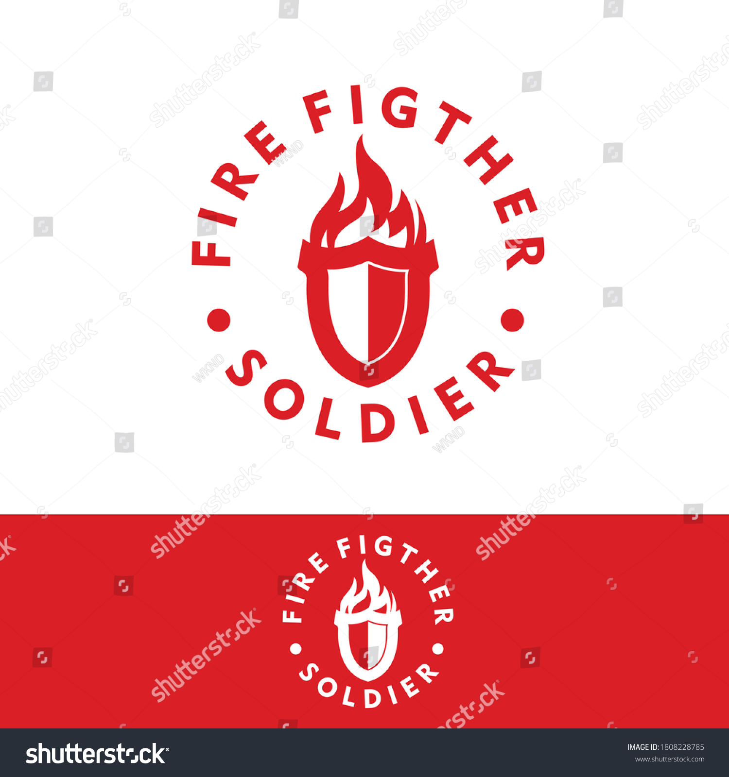 Fire Fighter Symbol Icon Vector Stock Vector (Royalty Free) 1808228785 ...