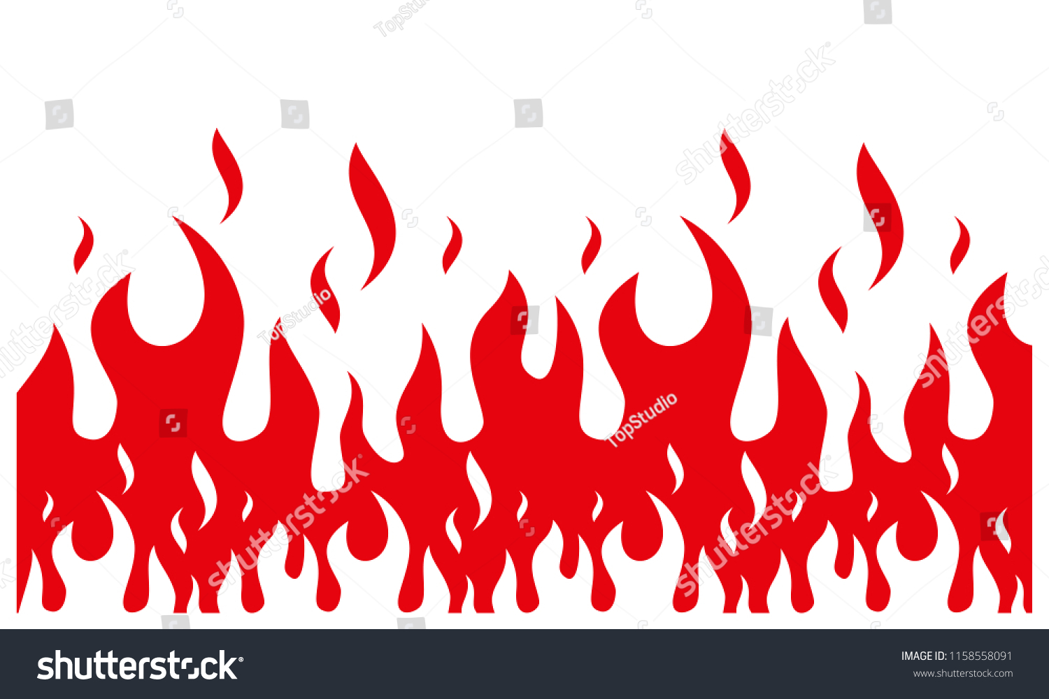 Fire Flame Background Fire Banner Vector Stock Vector (Royalty Free ...