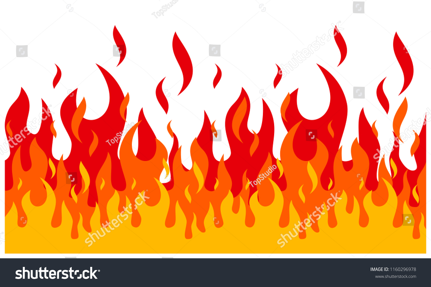 Fire Flame Background Fire Banner Vector Stock Vector (Royalty Free ...