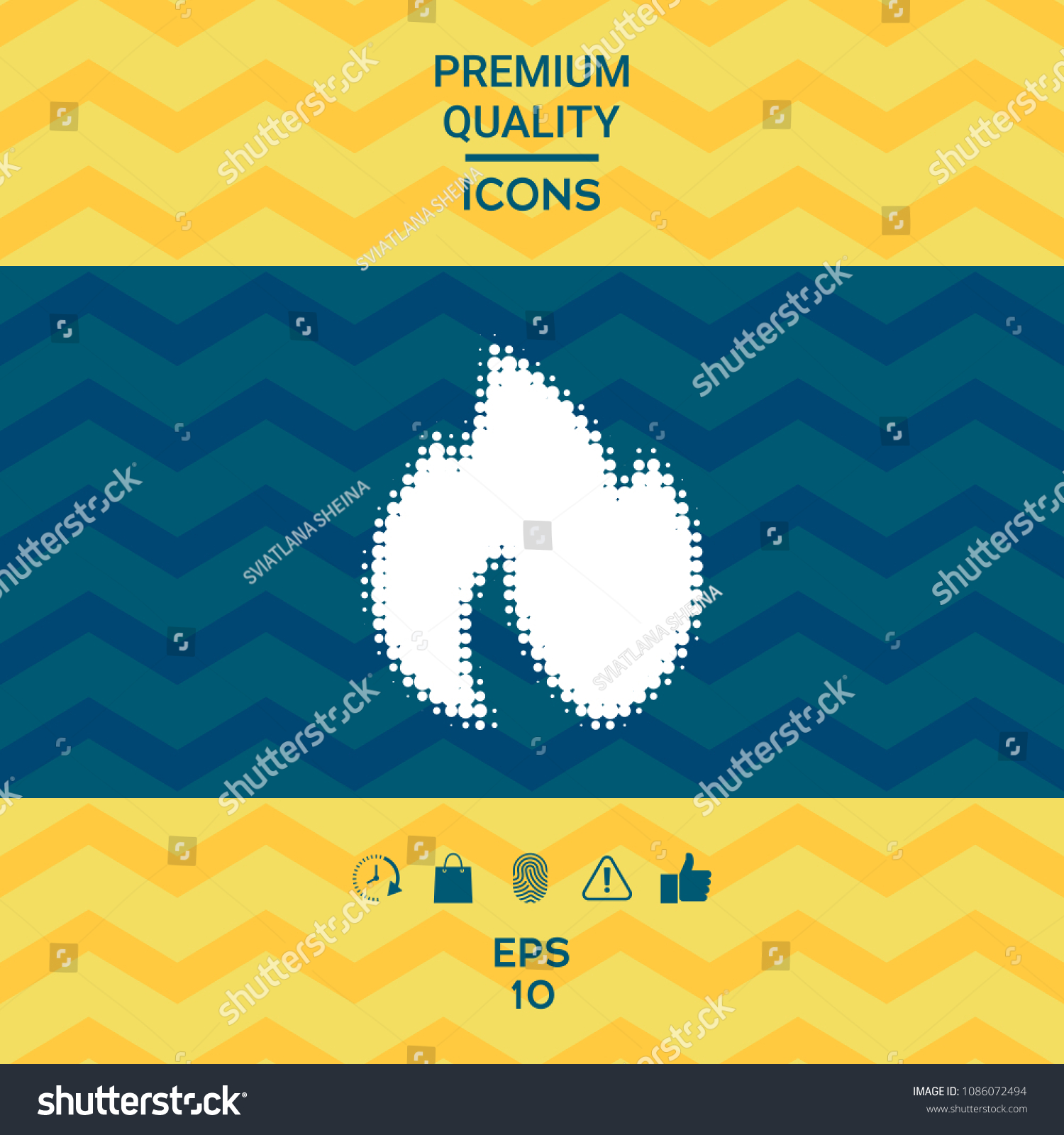 Fire Flame Halftone Logo Stock Vector (Royalty Free) 1086072494 ...