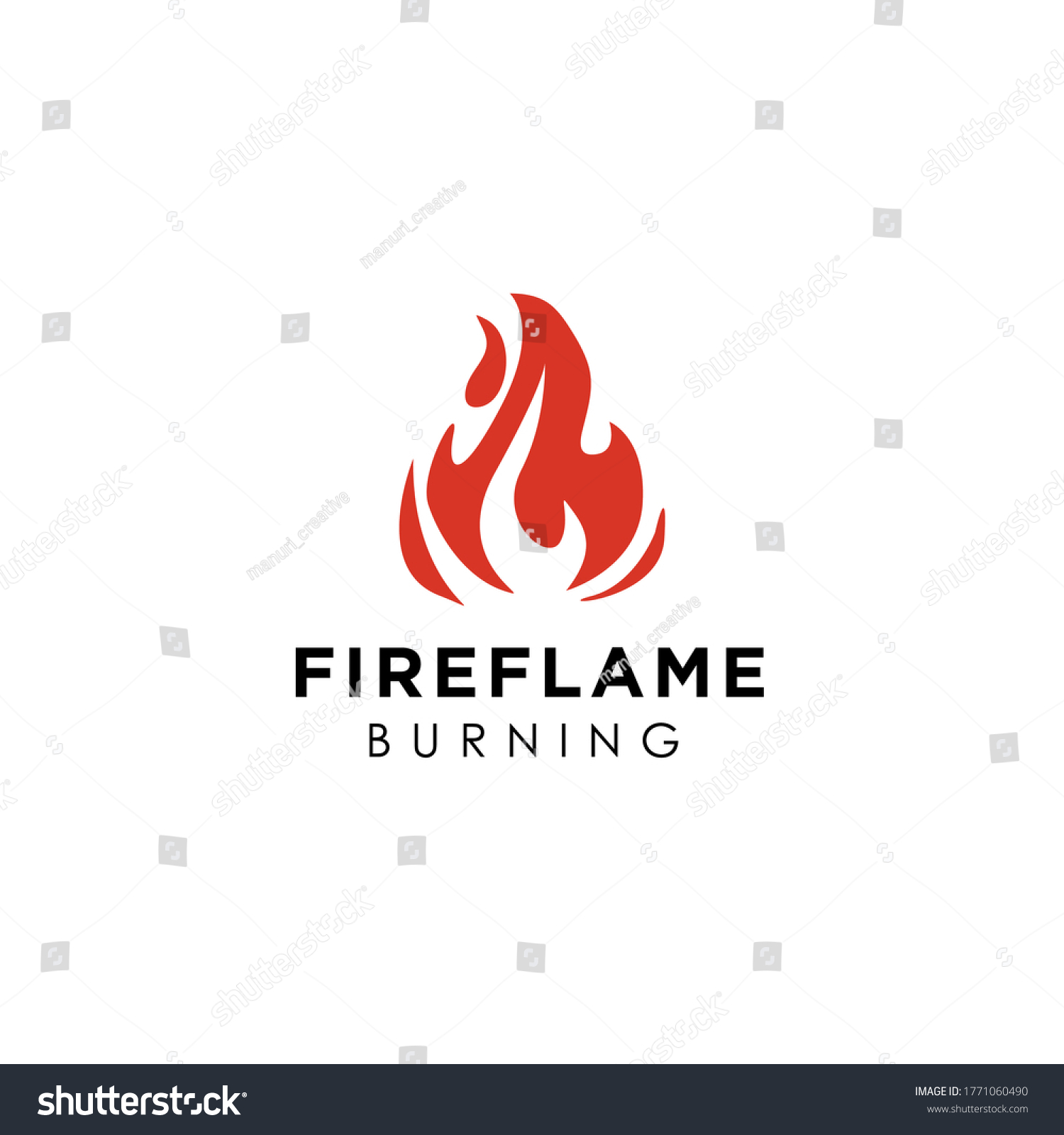 Fire Flame Logo Design Inspiration Stock Vector (Royalty Free ...