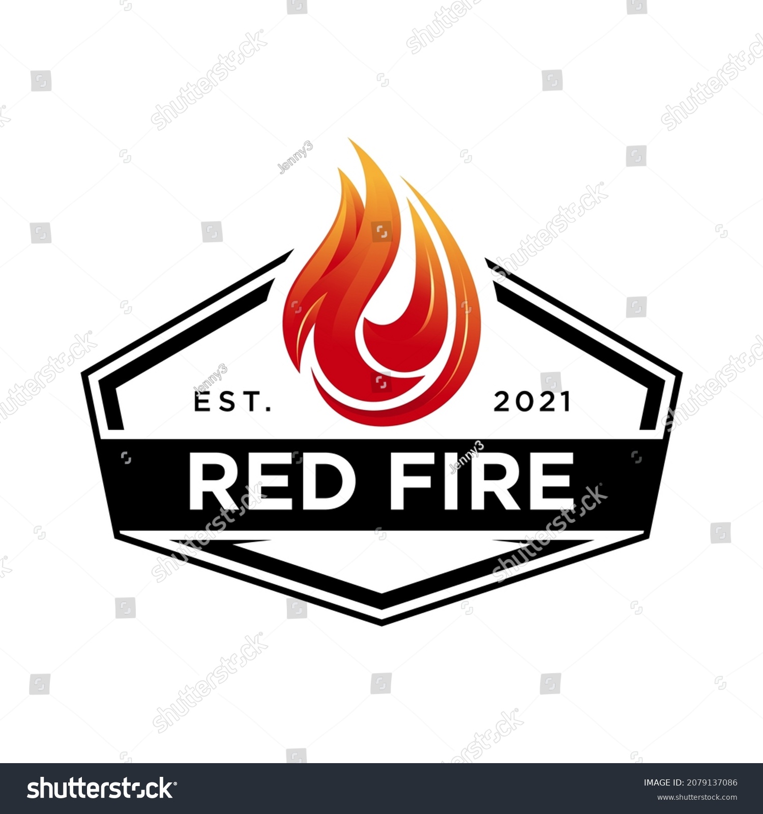Fire Flames Gas Logo Design Vector Stock Vector (Royalty Free ...