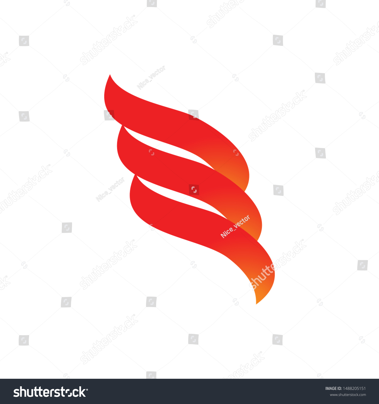 Fire Graphic Design Template Vector Isolated Stock Vector (Royalty Free ...