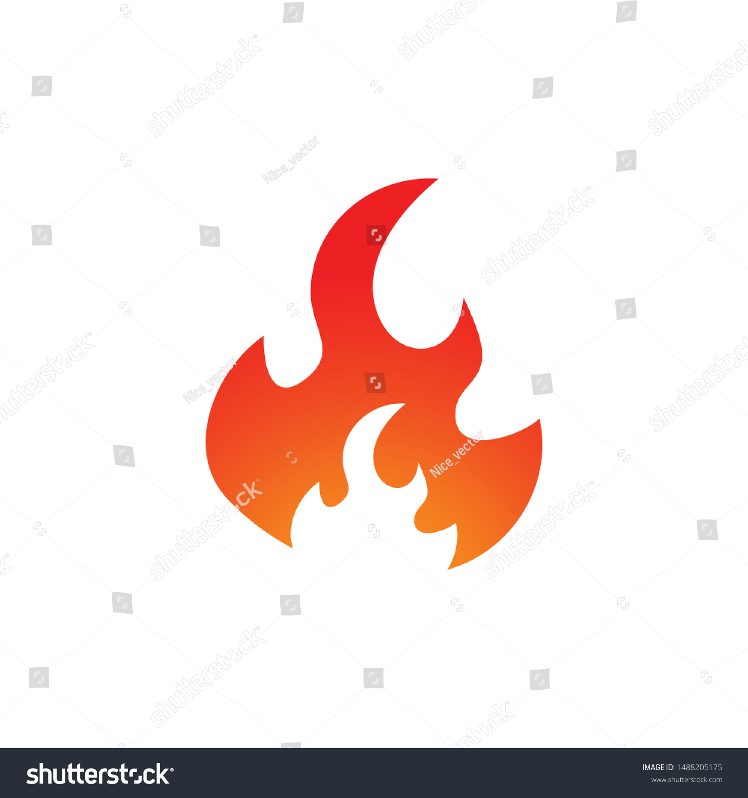 Fire Graphic Design Template Vector Isolated Stock Vector (Royalty Free ...
