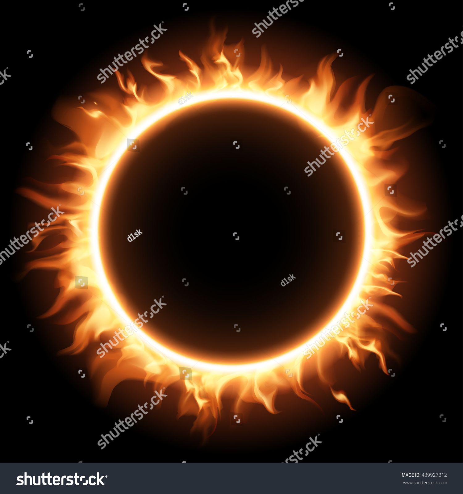 Fire Hole Template Design Stock Vector (Royalty Free) 439927312 ...