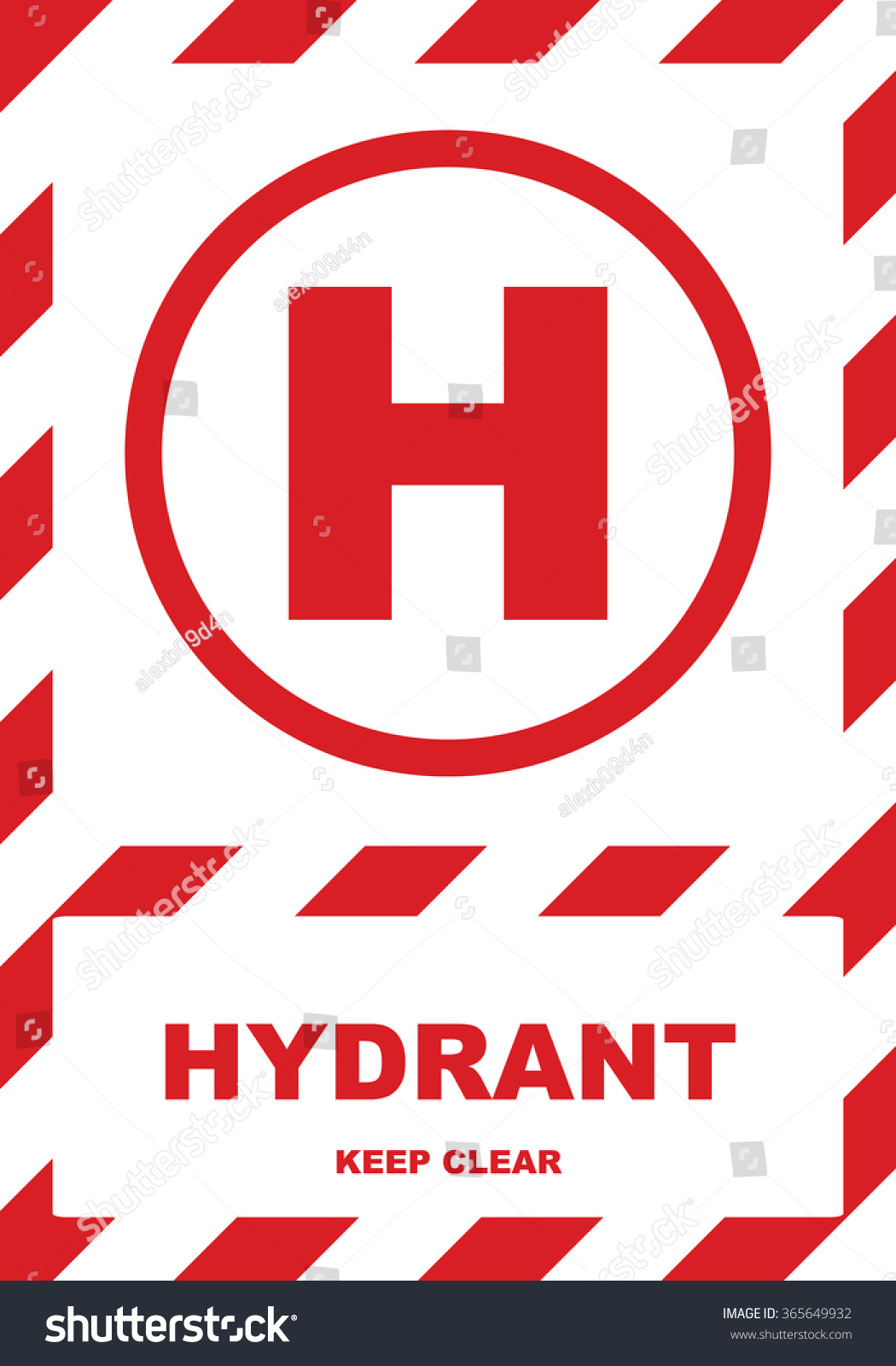Fire Hydrant Sign Stock Vector (Royalty Free) 365649932 | Shutterstock