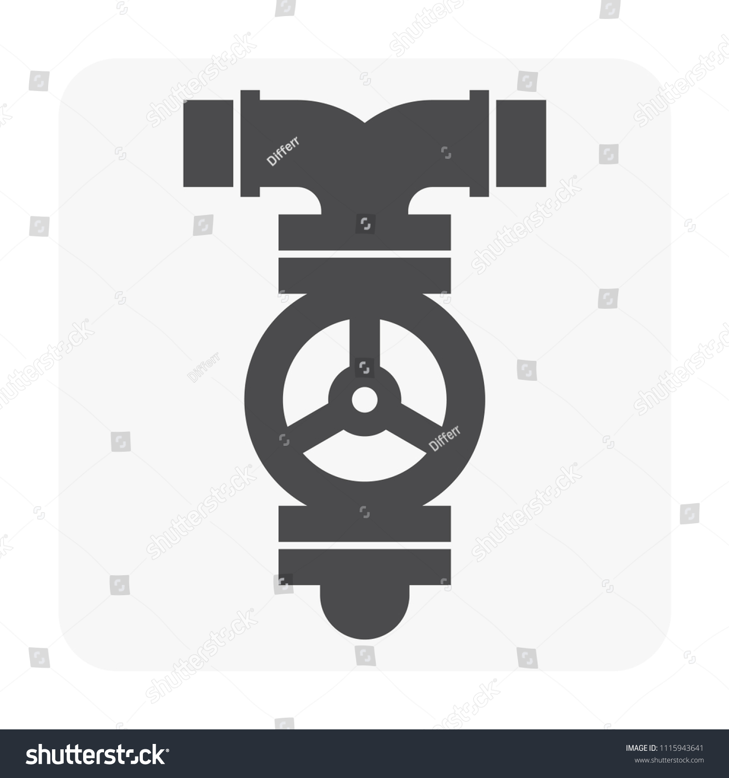 Fire Hydrant Vector Icon Main Pipe Stock Vector (Royalty Free ...