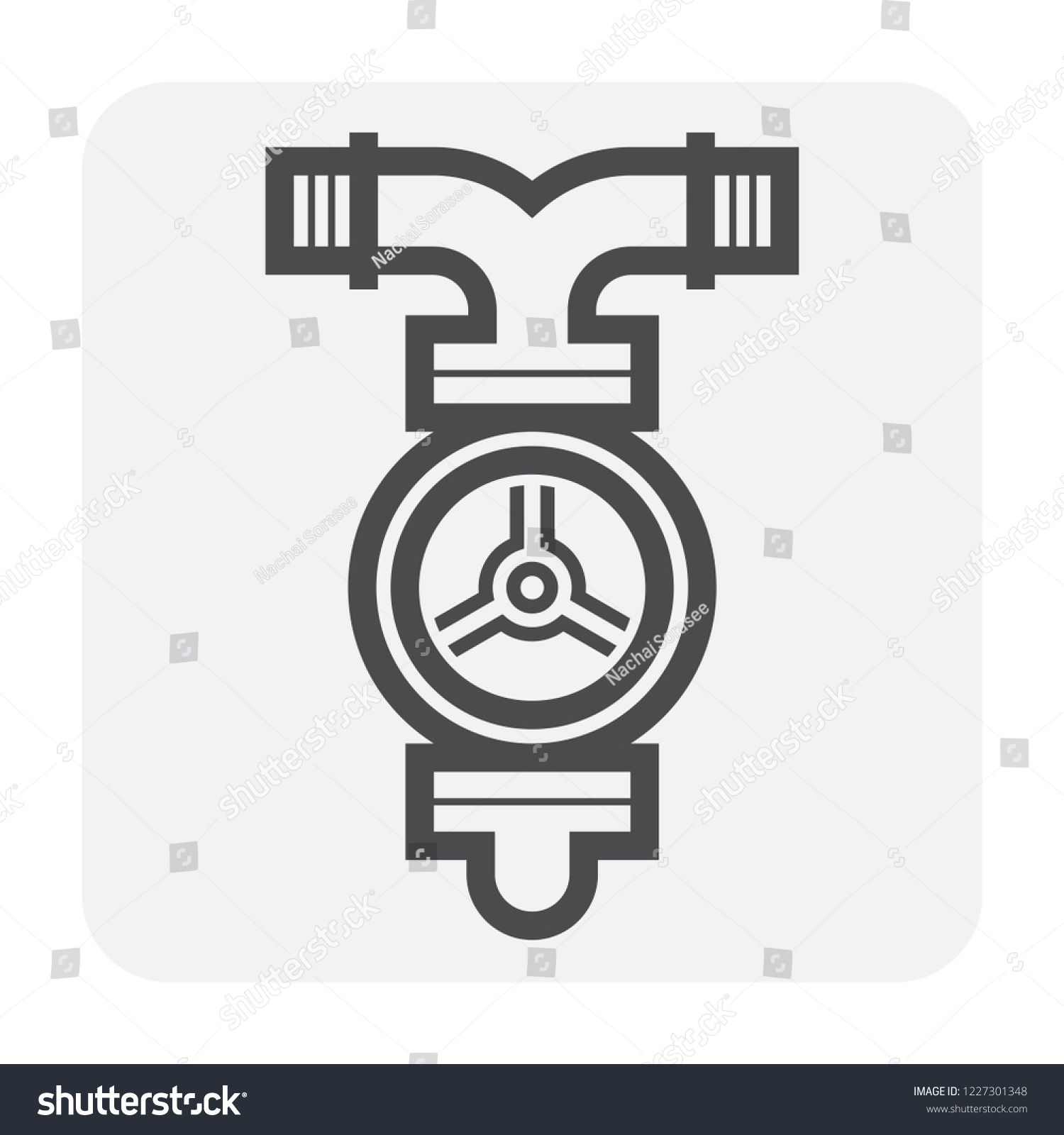 Fire Hydrant Vector Icon Main Pipe Stock Vector (Royalty Free ...