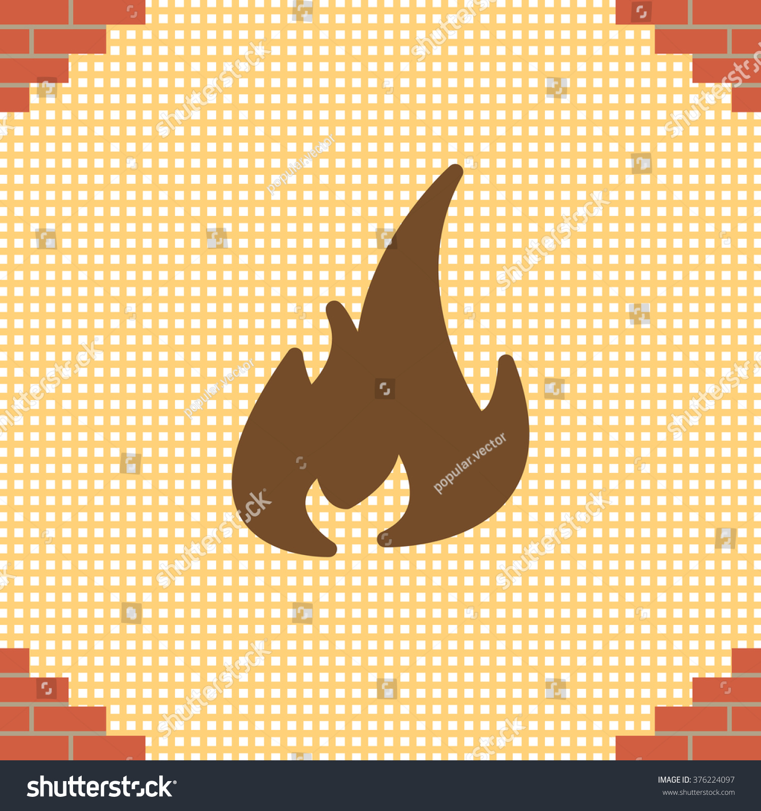 Fire Icon Fire Symbol Stop Fire Stock Vector (Royalty Free) 376224097 ...