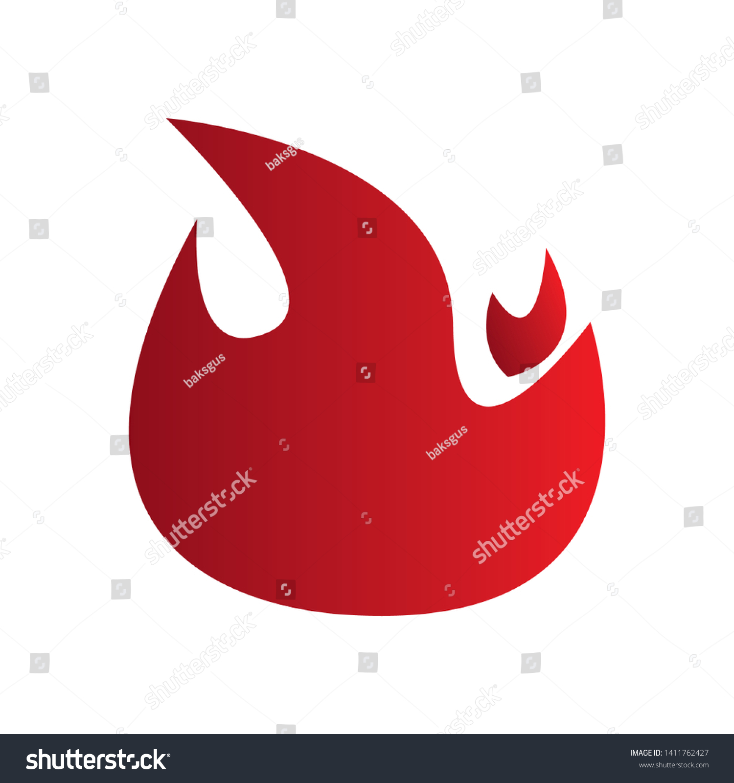 Fire Icon Heat Icon Vector Illustration Stock Vector (Royalty Free ...